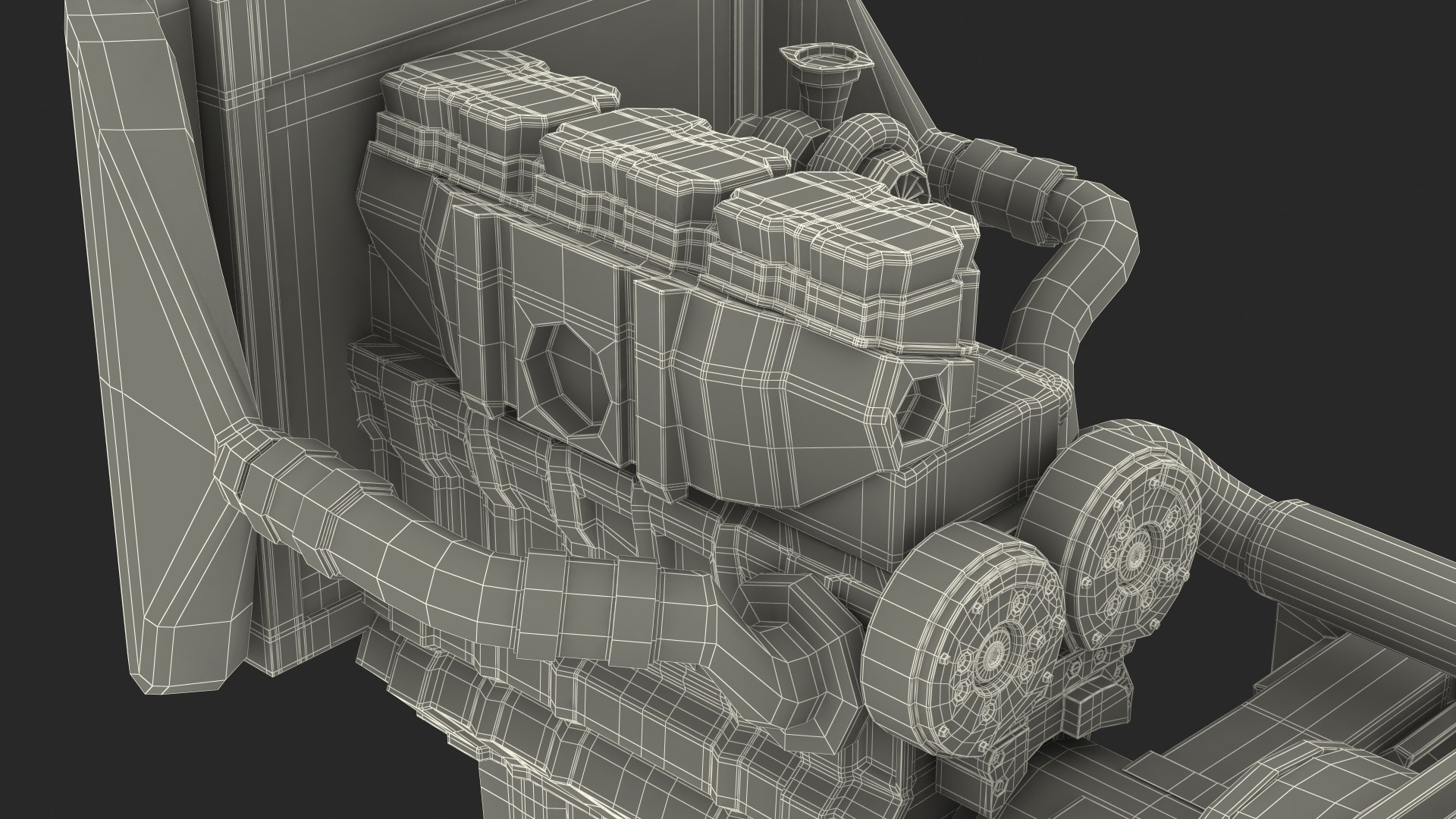 Truck Engine 3D Model - TurboSquid 1607568