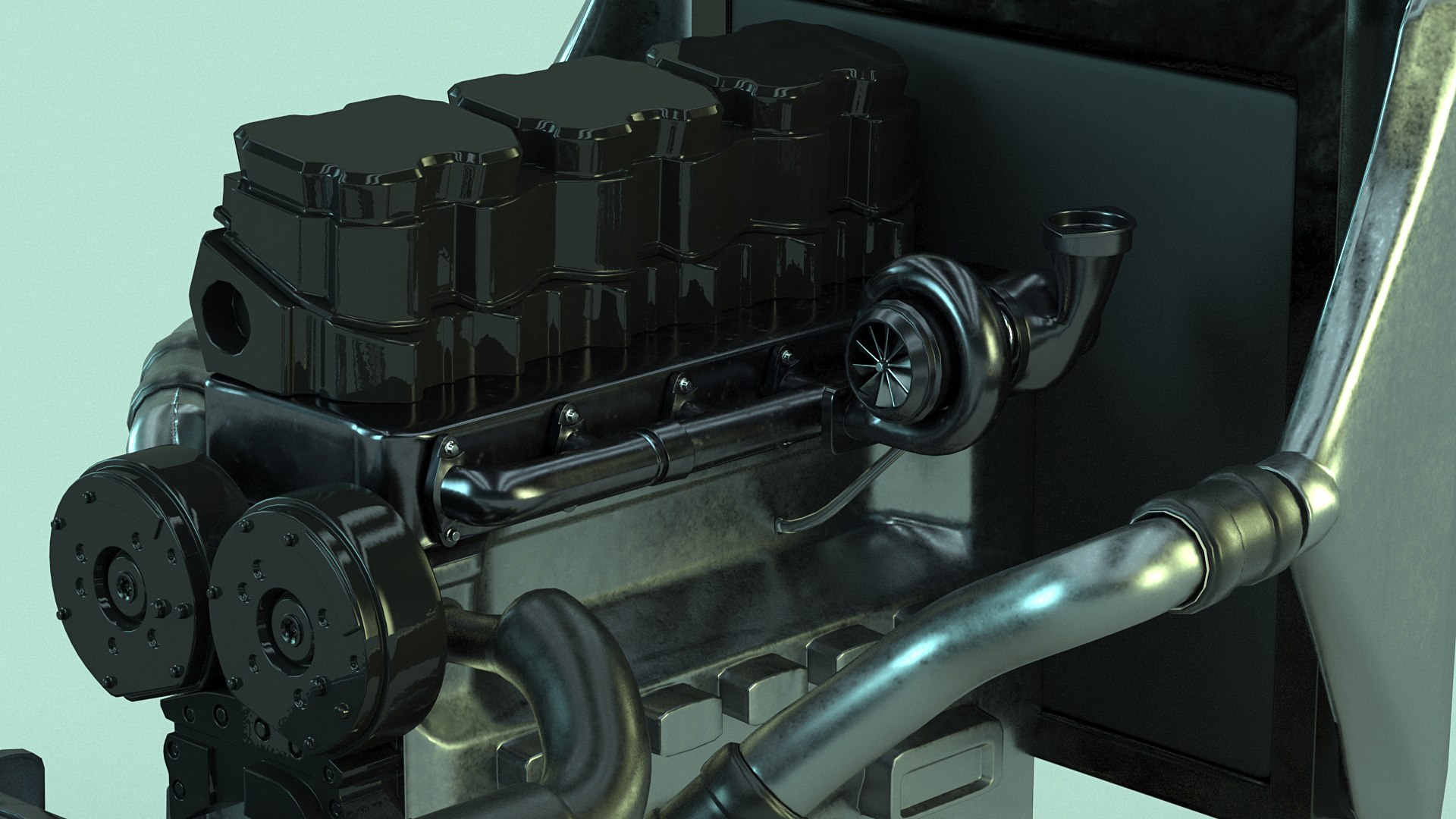 Truck Engine 3D Model - TurboSquid 1607568