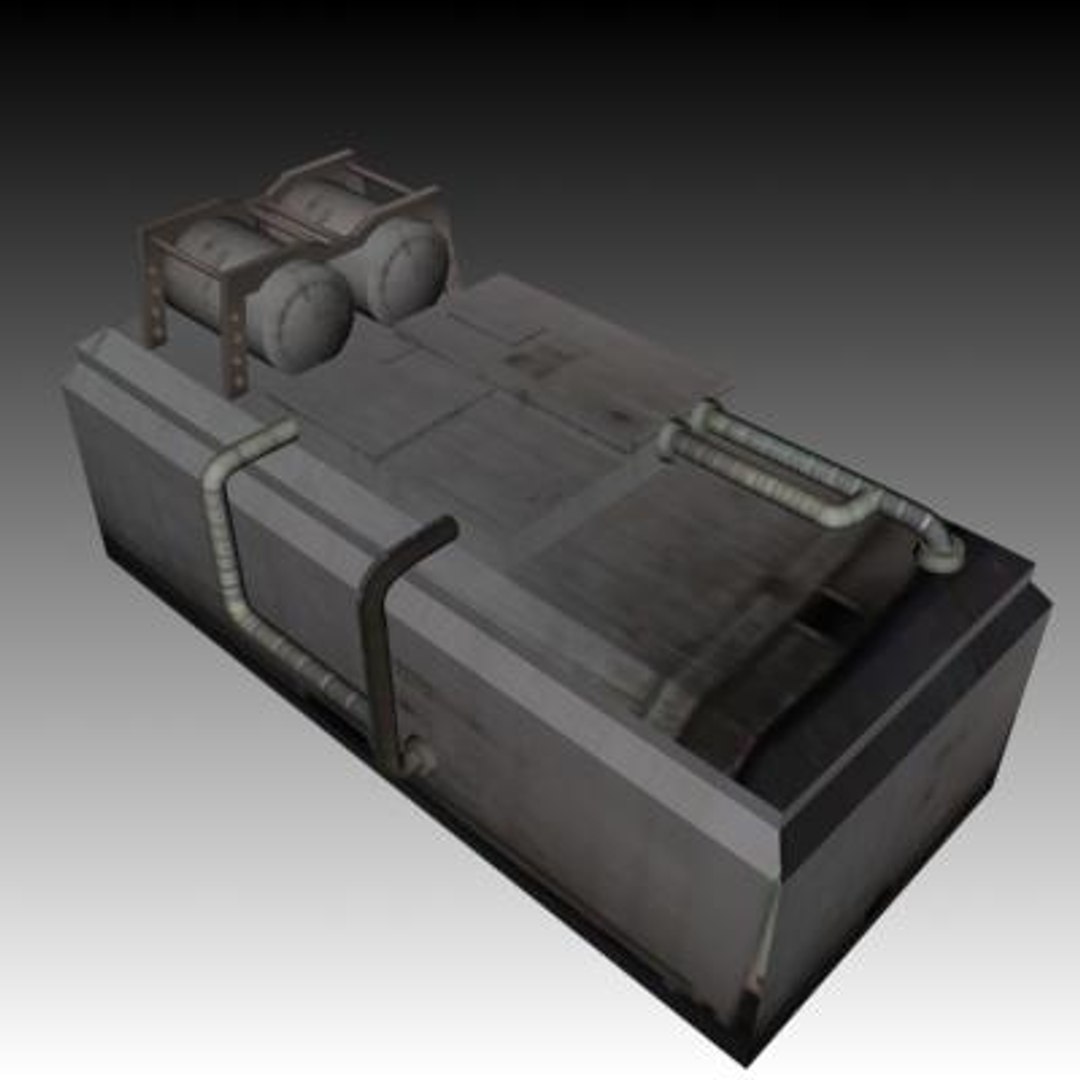 block spaceship 3d model