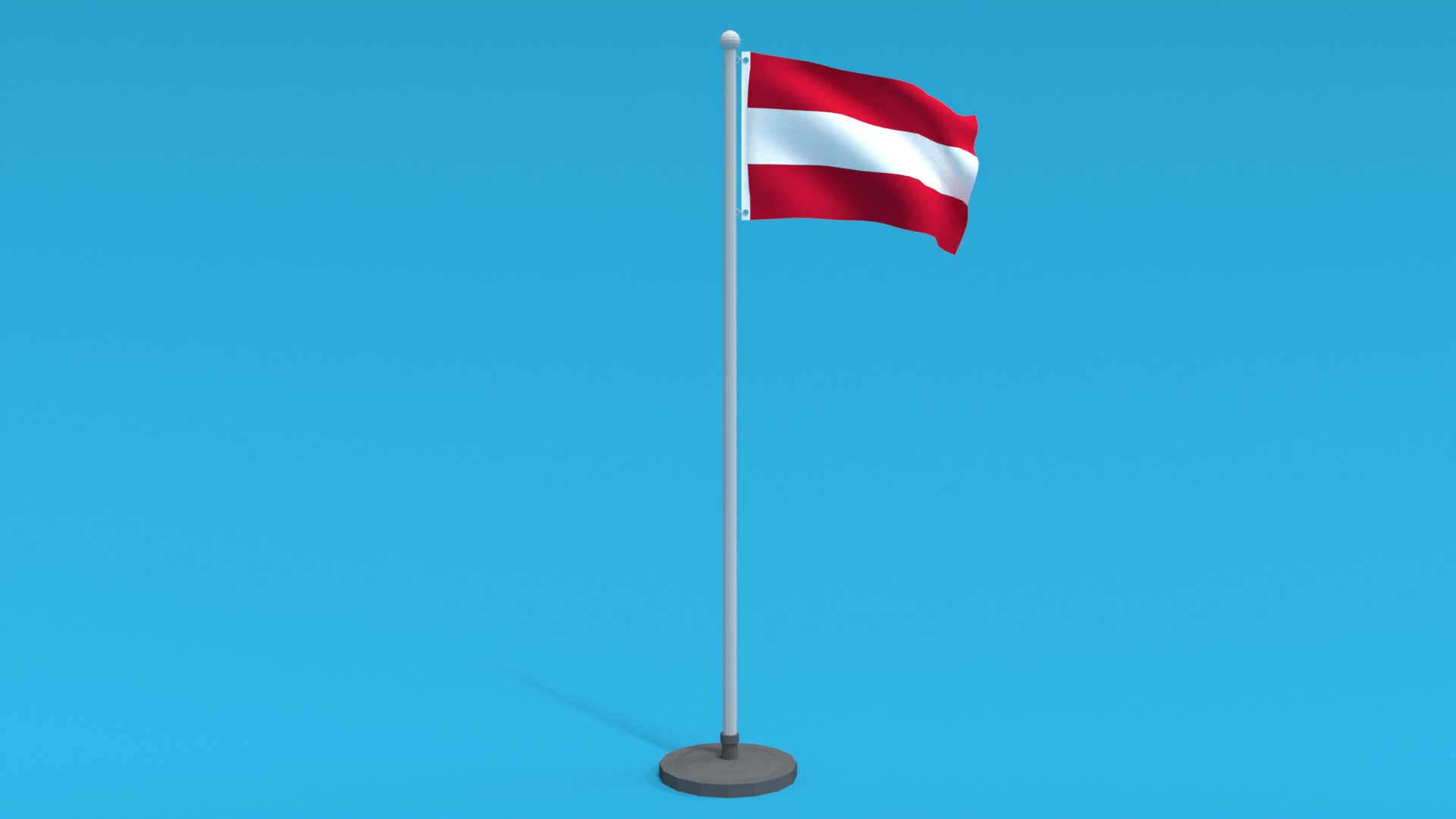 Low Poly Seamless Animated Austria Flag 3D model - TurboSquid 1921335