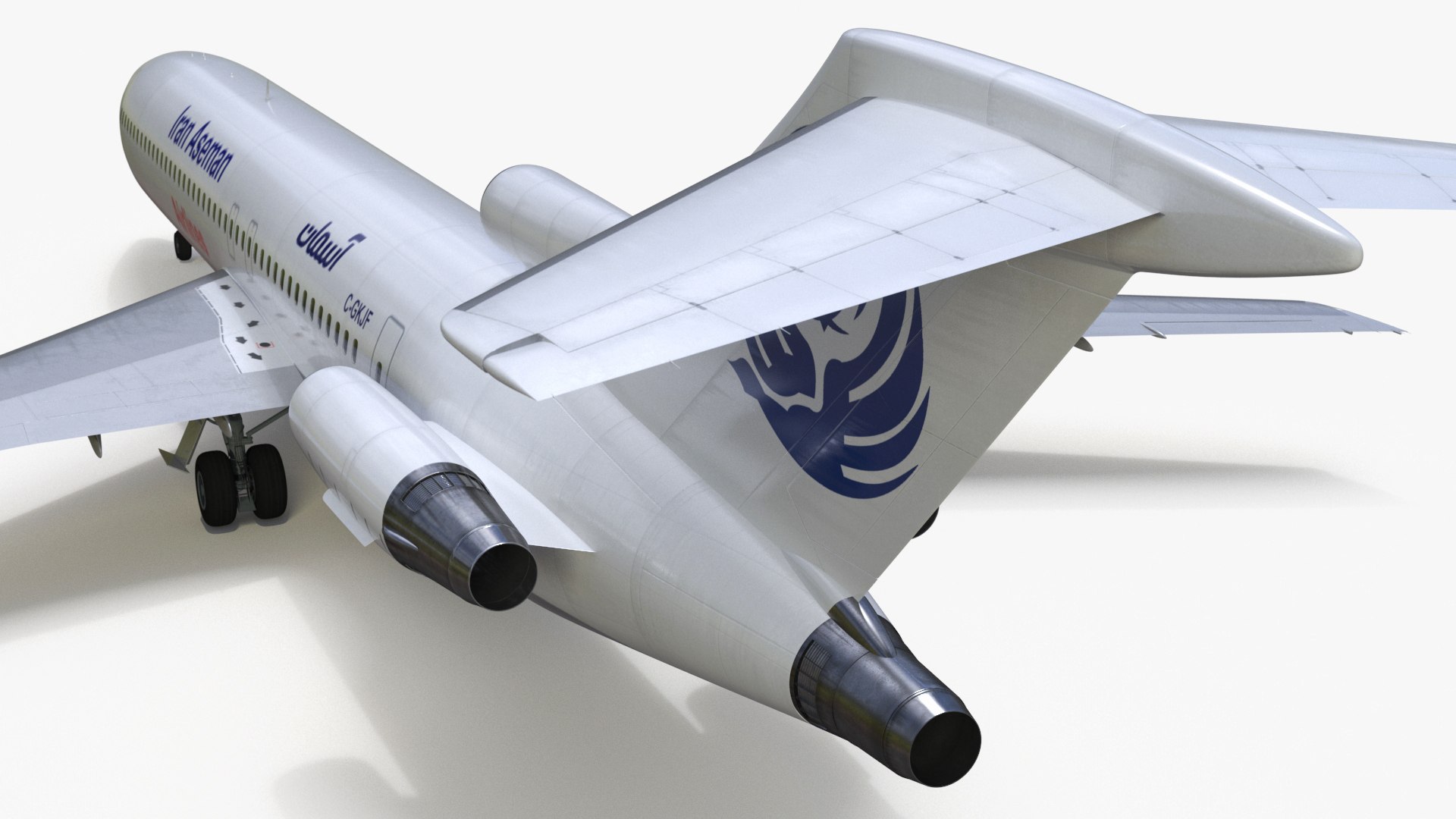 3D Boeing 727 Iran Aseman Airlines - TurboSquid 2378806