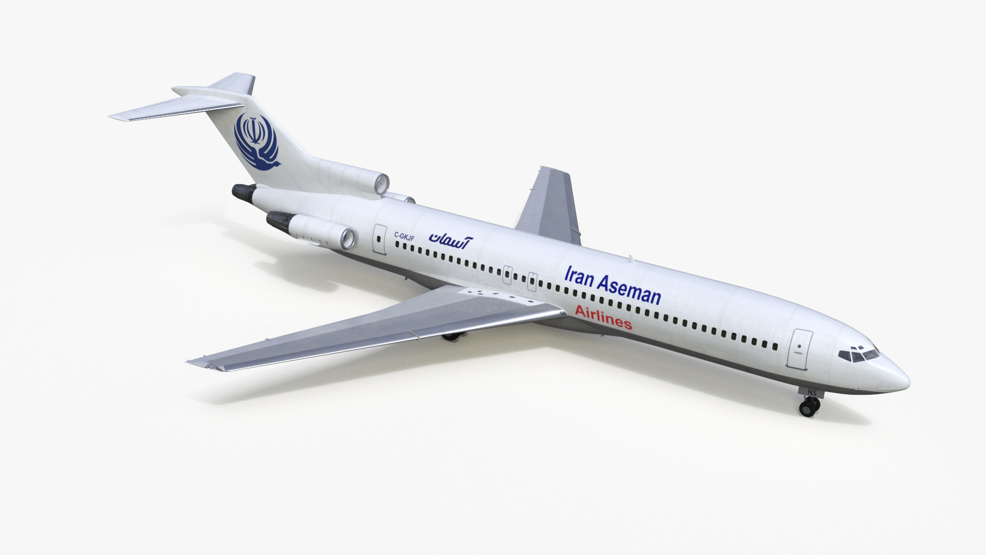 3D Boeing 727 Iran Aseman Airlines - TurboSquid 2378806