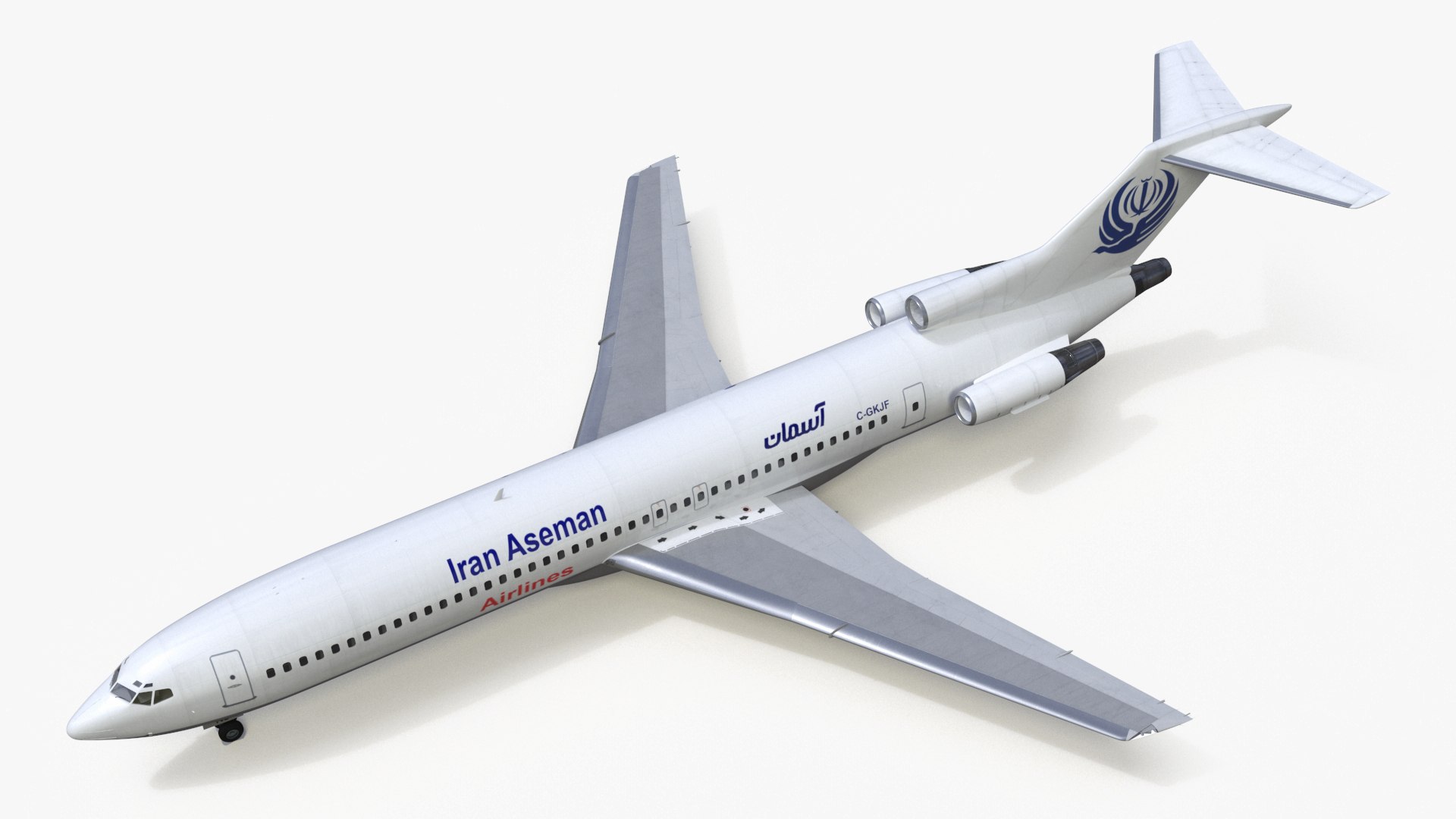 3D Boeing 727 Iran Aseman Airlines - TurboSquid 2378806