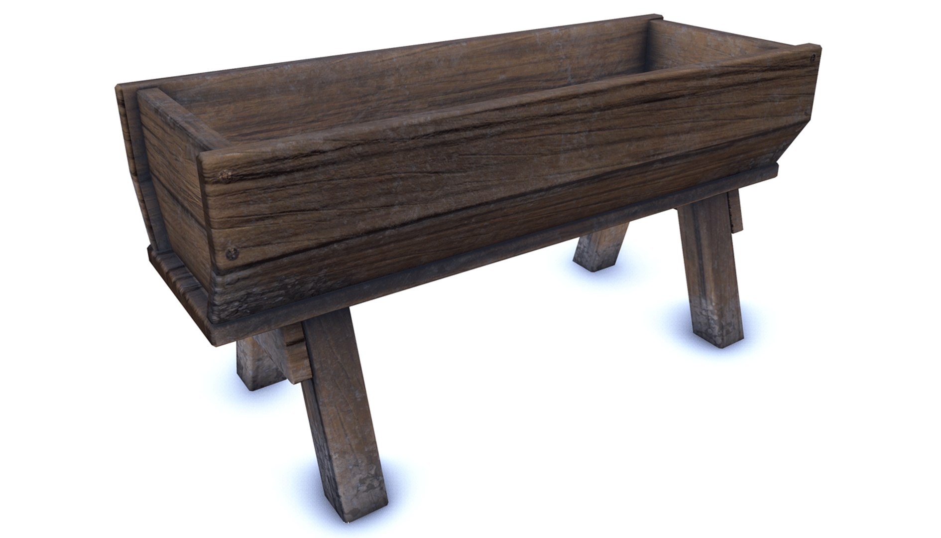 3D medieval trough model - TurboSquid 1262275