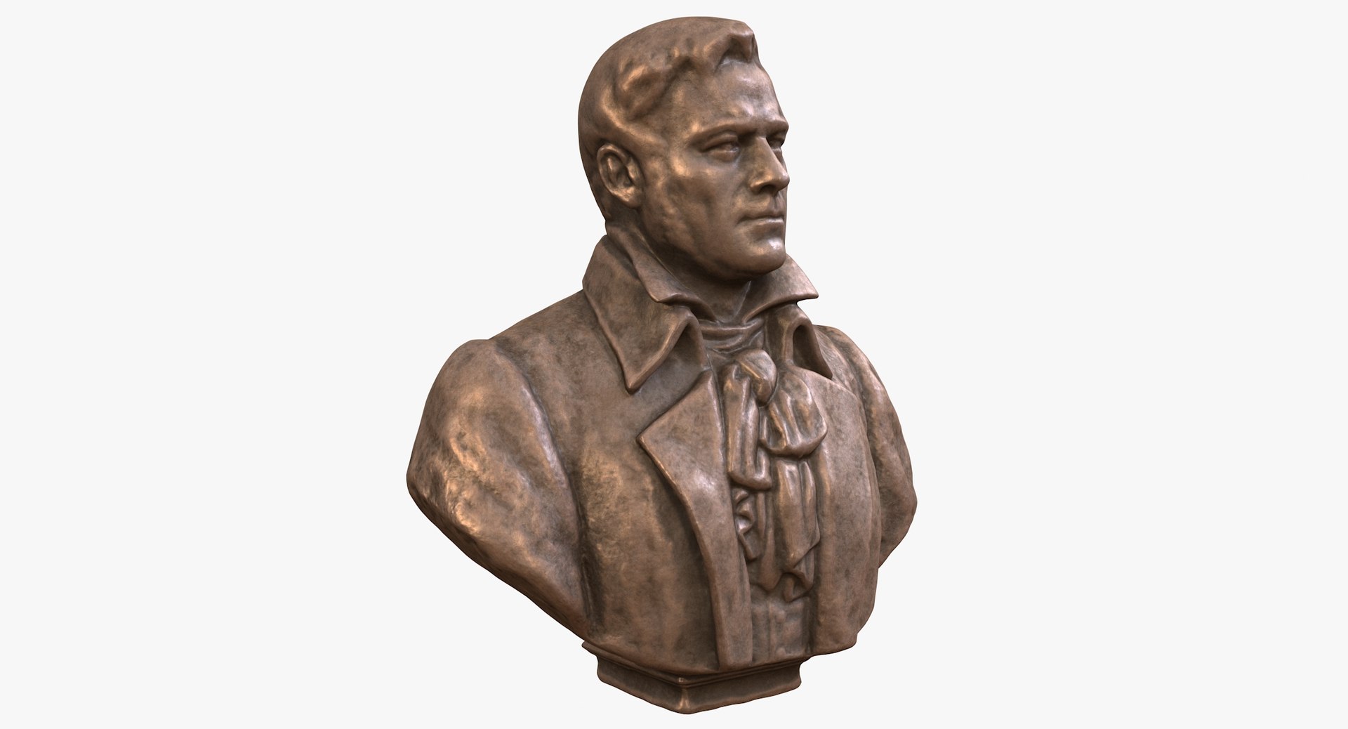 3D Mikhail Glinka Bronze Bust Model - TurboSquid 2015469