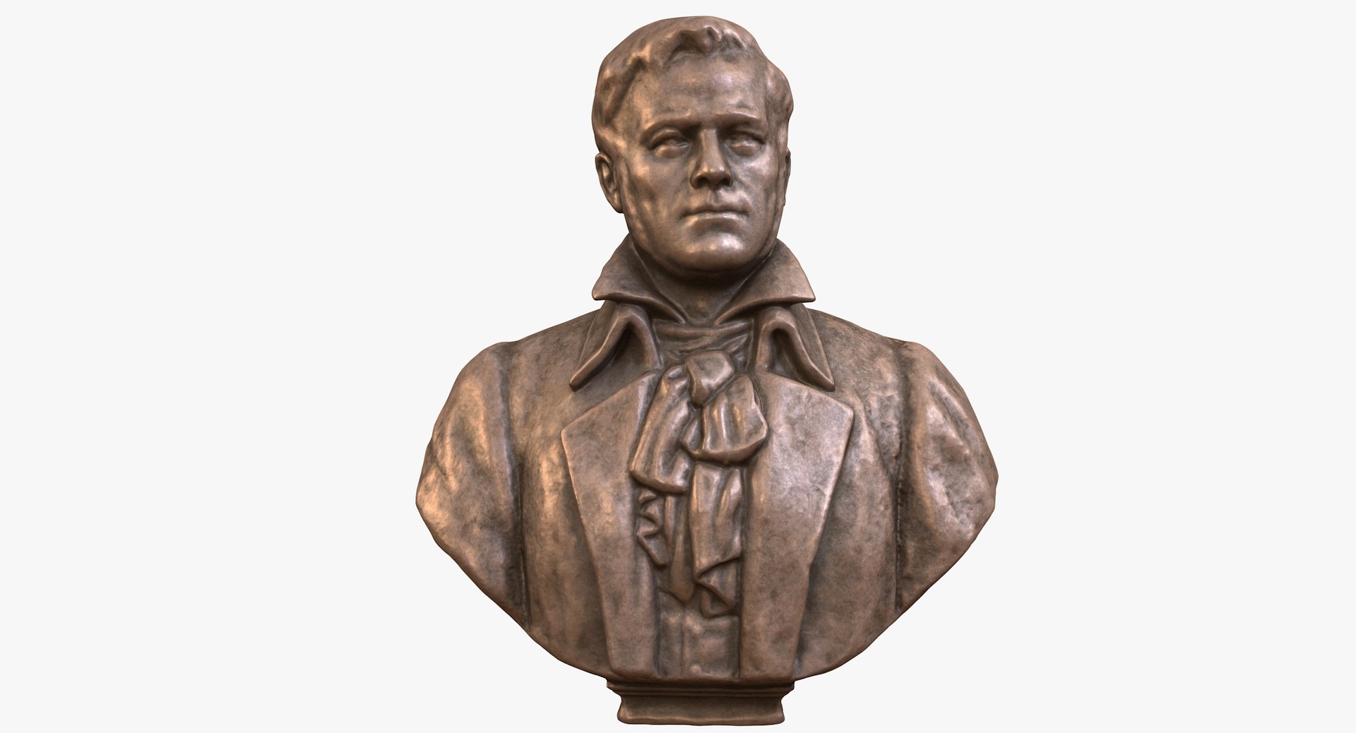 3D Mikhail Glinka Bronze Bust Model - TurboSquid 2015469