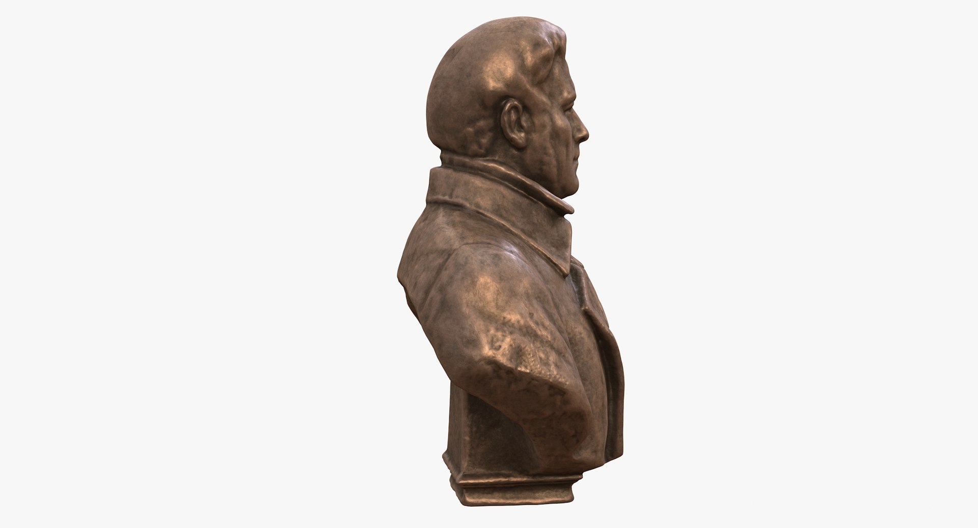 3D Mikhail Glinka Bronze Bust Model - TurboSquid 2015469