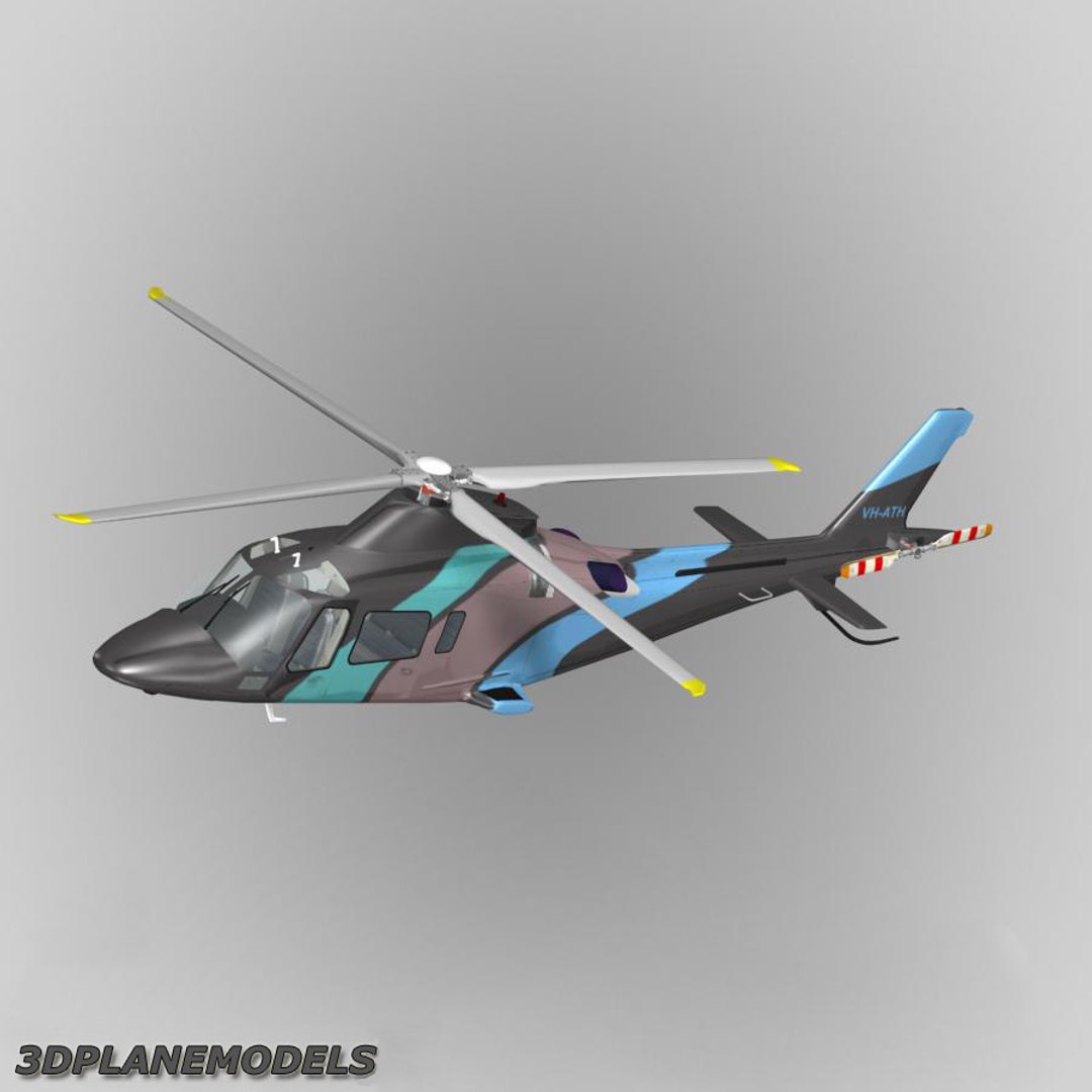 agusta a-109e private livery 3d model