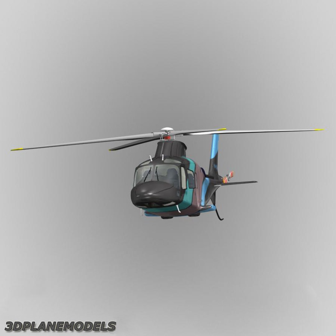 agusta a-109e private livery 3d model