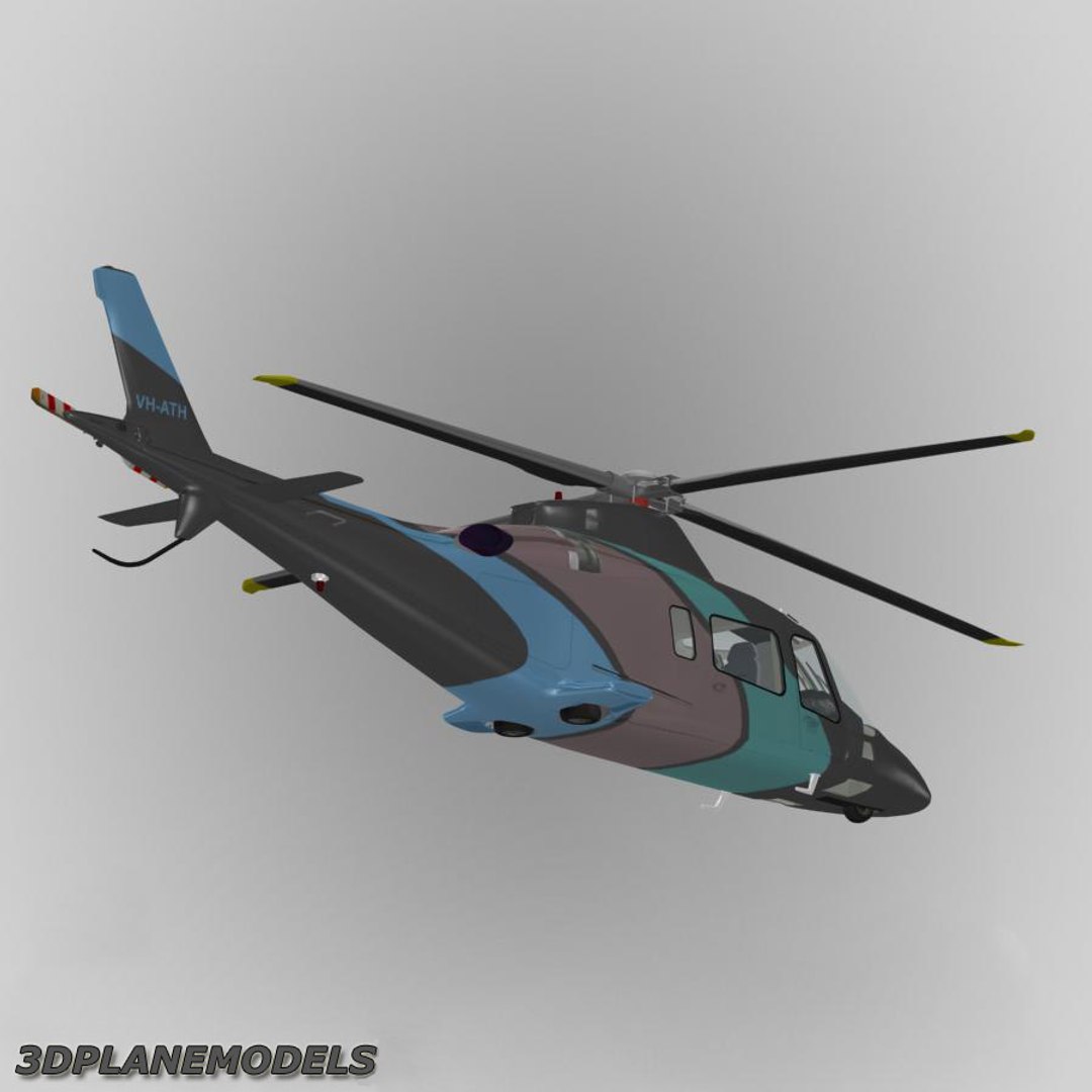 agusta a-109e private livery 3d model
