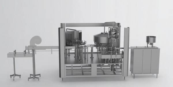 modelo 3d Llenadora rotativa de 18 cabezales - TurboSquid 2002919