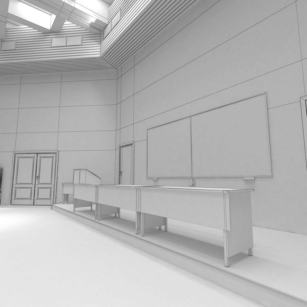 Lecture Room Auditorium 3D - TurboSquid 1358523
