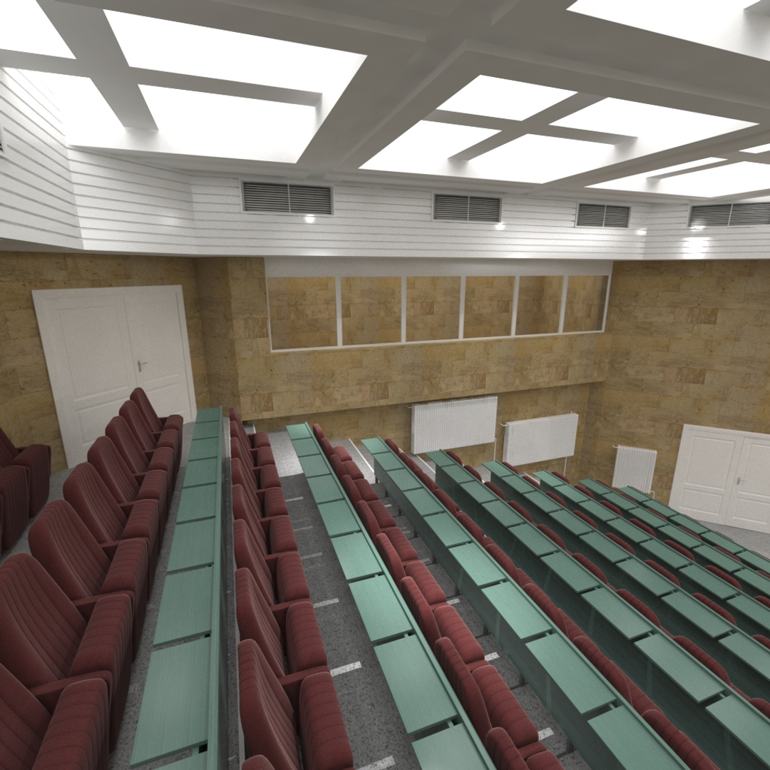 Lecture Room Auditorium 3D - TurboSquid 1358523