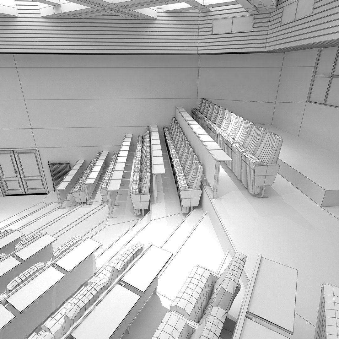 Lecture Room Auditorium 3D - TurboSquid 1358523