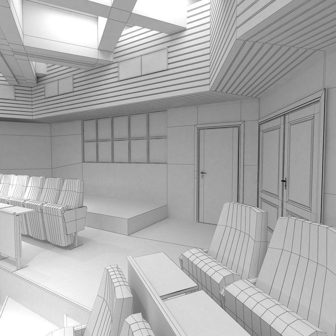 Lecture Room Auditorium 3D - TurboSquid 1358523