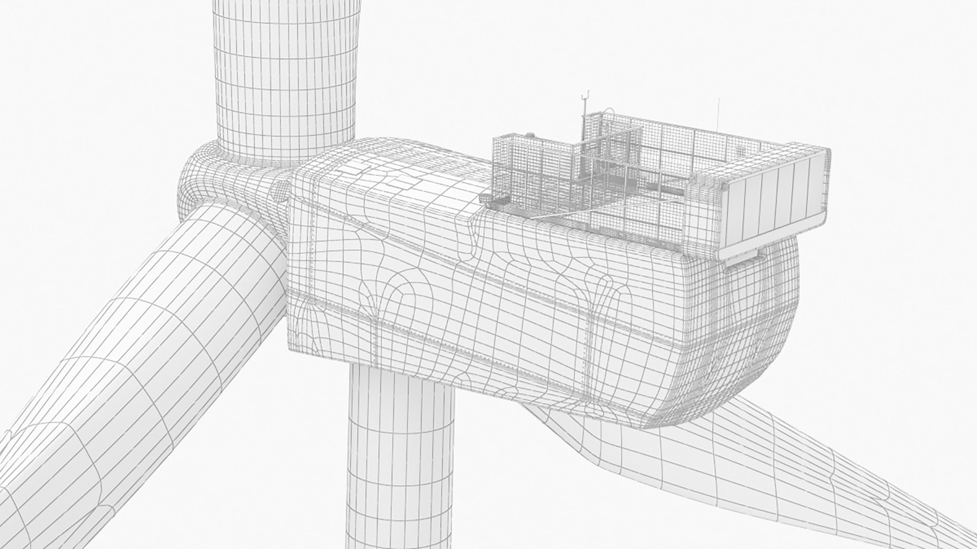 3D Model Offshore MW Wind Turbine Windmill - TurboSquid 2281132