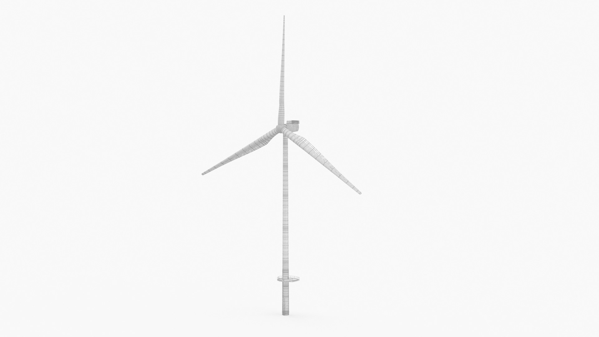 3D Model Offshore MW Wind Turbine Windmill - TurboSquid 2281132