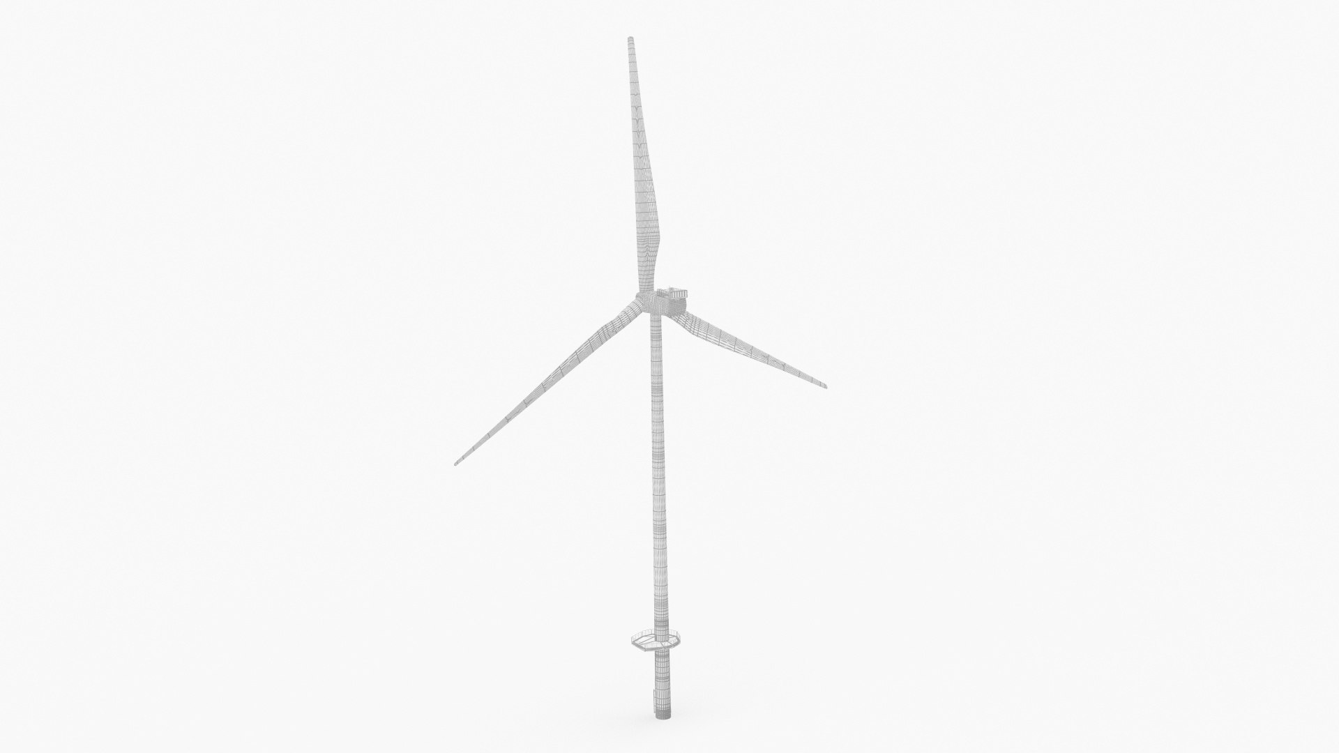 3D Model Offshore MW Wind Turbine Windmill - TurboSquid 2281132