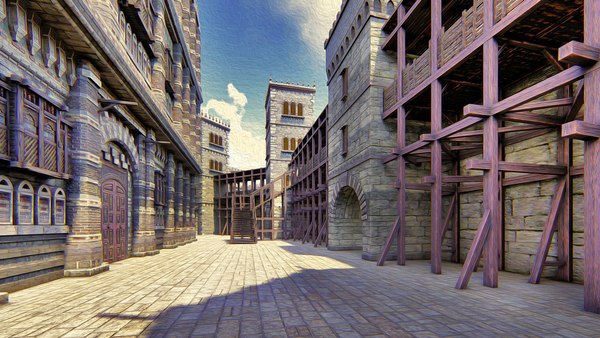 modelo 3d Ciudad medieval - TurboSquid 1405269