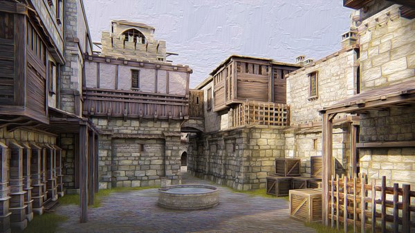 modelo 3d Ciudad medieval - TurboSquid 1405269