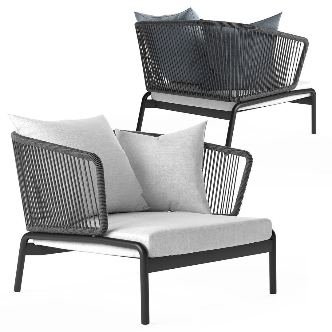 Roda Spool Armchair 3D Model - TurboSquid 1855086