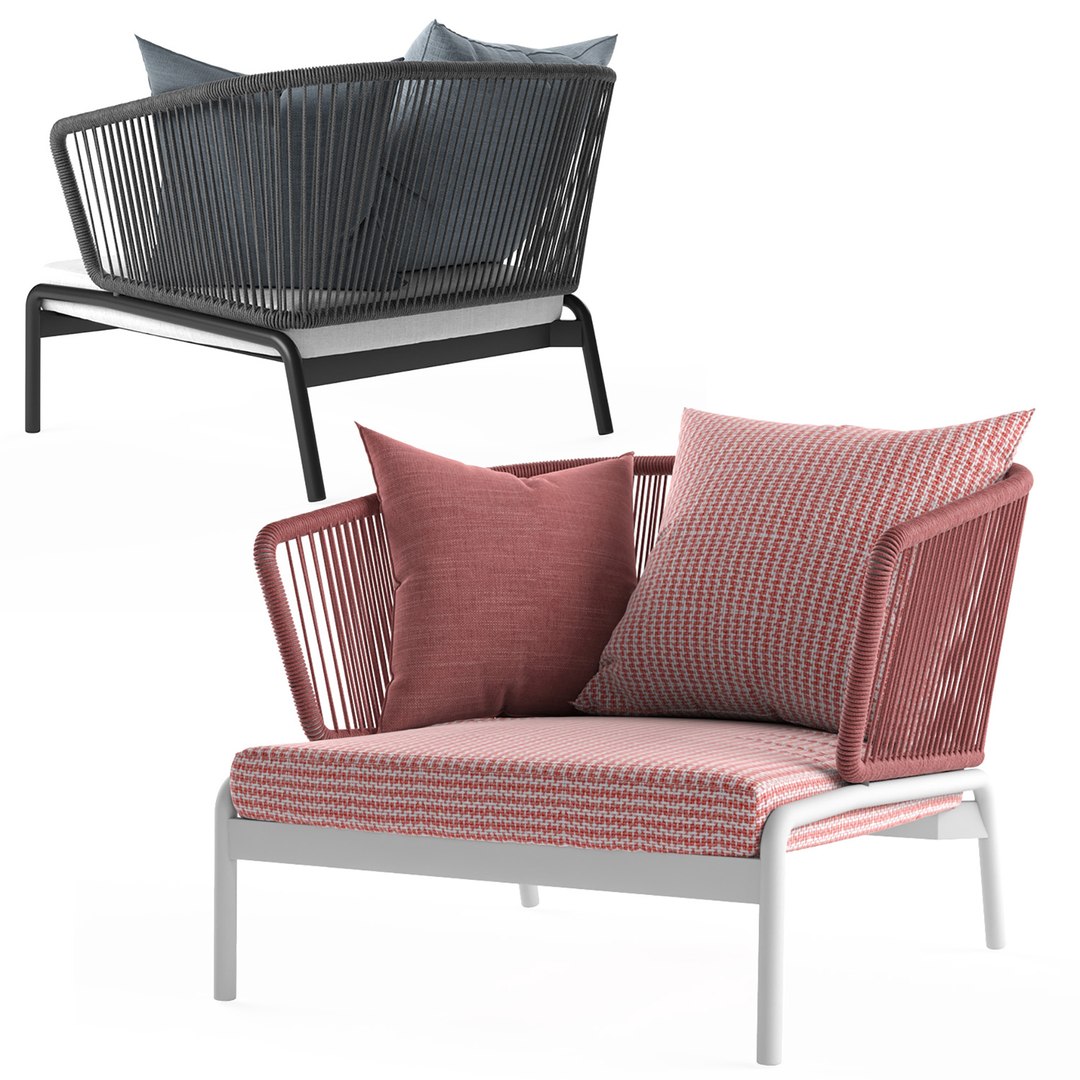 Roda Spool Armchair 3D Model - TurboSquid 1855086