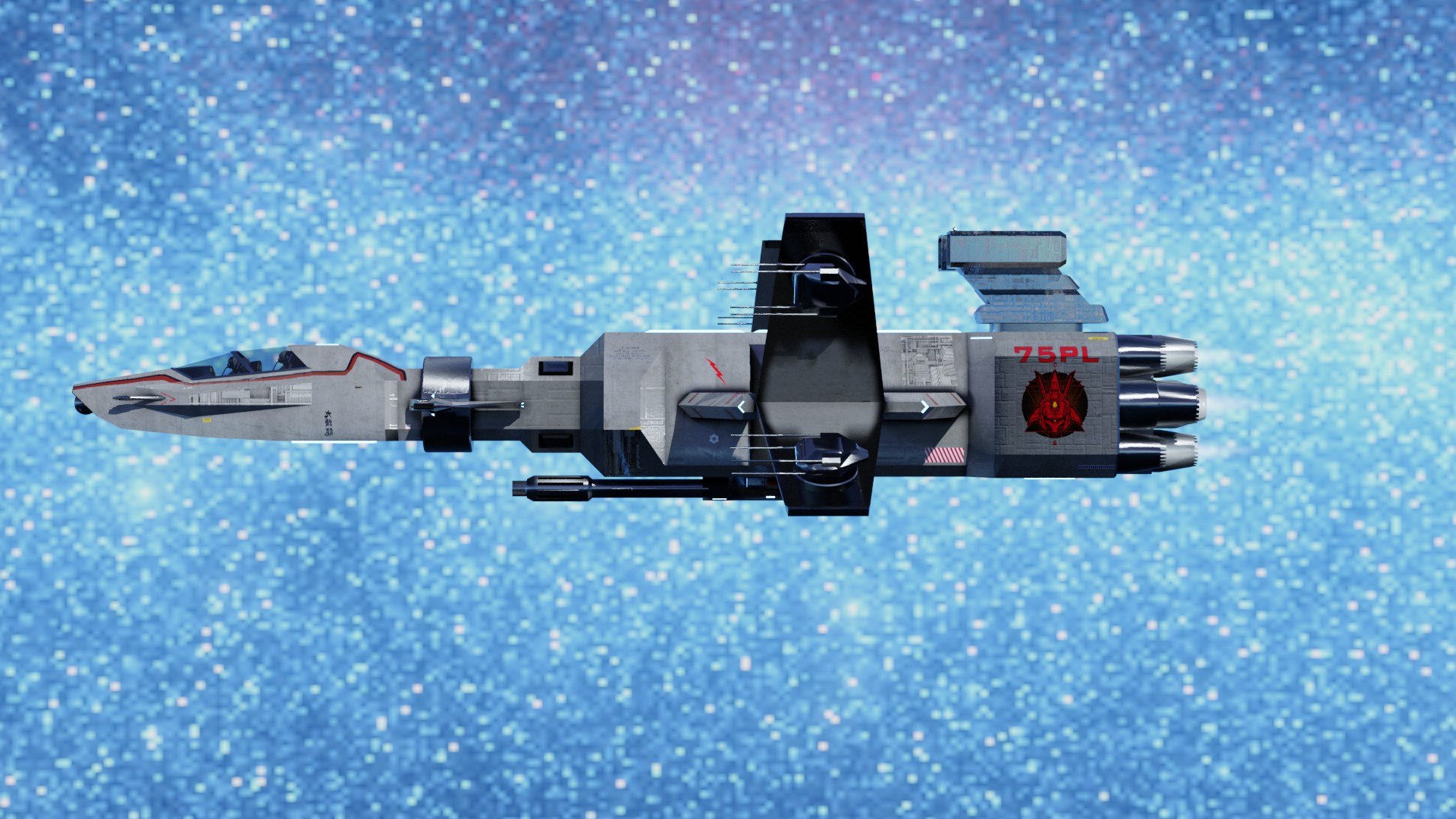 3D Protector SF-90 Spaceship Model - TurboSquid 2313673