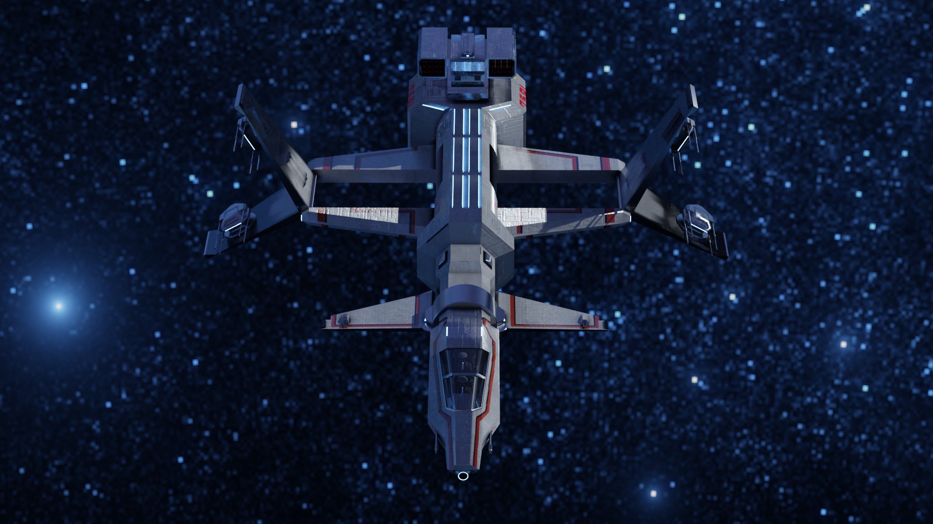 3D Protector SF-90 Spaceship Model - TurboSquid 2313673
