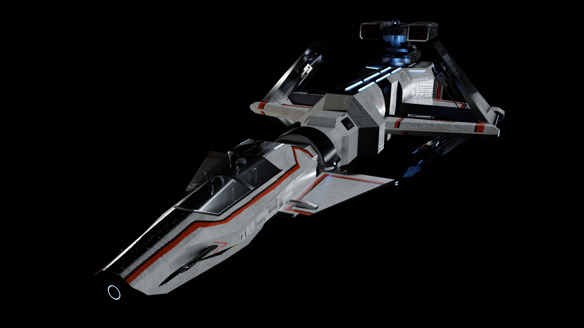 3D Protector SF-90 Spaceship Model - TurboSquid 2313673