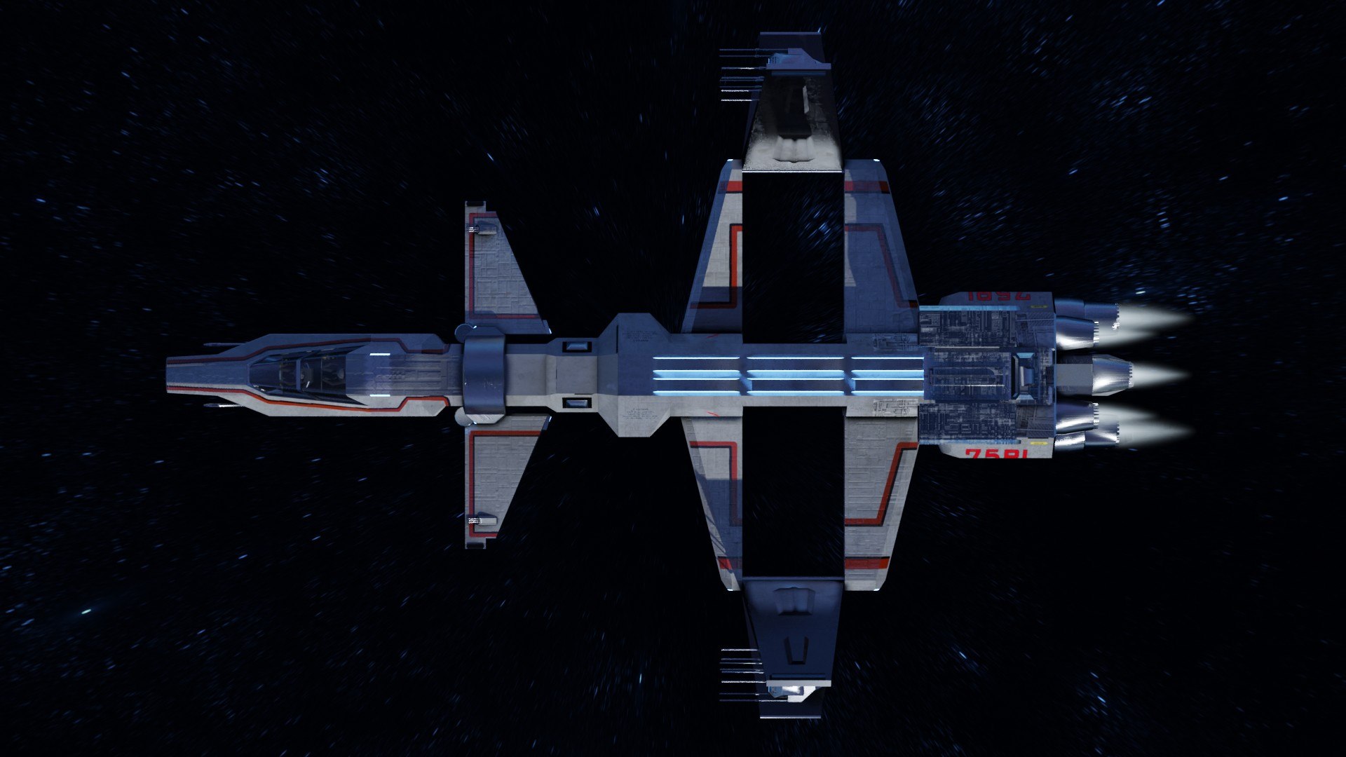 3D Protector SF-90 Spaceship Model - TurboSquid 2313673