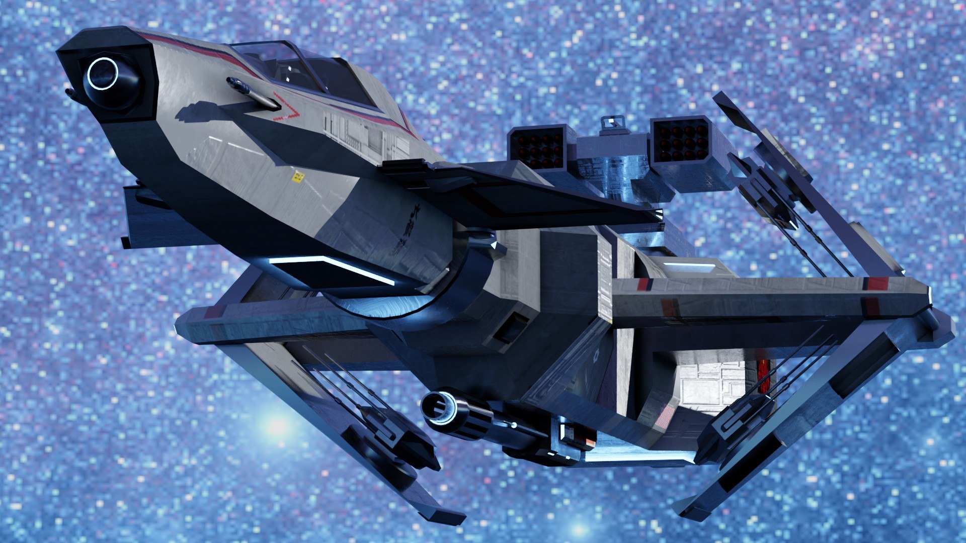 3D Protector SF-90 Spaceship Model - TurboSquid 2313673