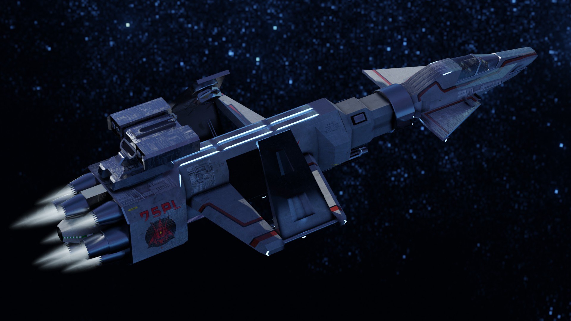 3D Protector SF-90 Spaceship Model - TurboSquid 2313673