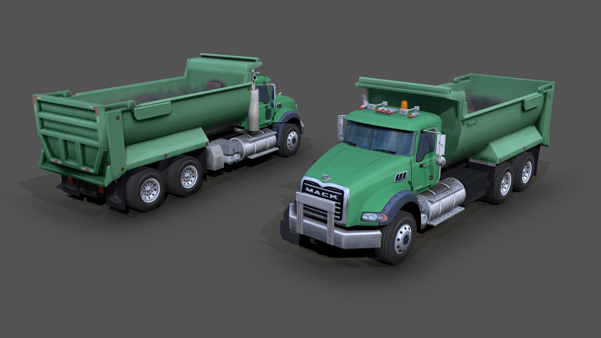 3D Model Mack GRANITE CT713 Dump Truck S08 2006 - TurboSquid 1905349