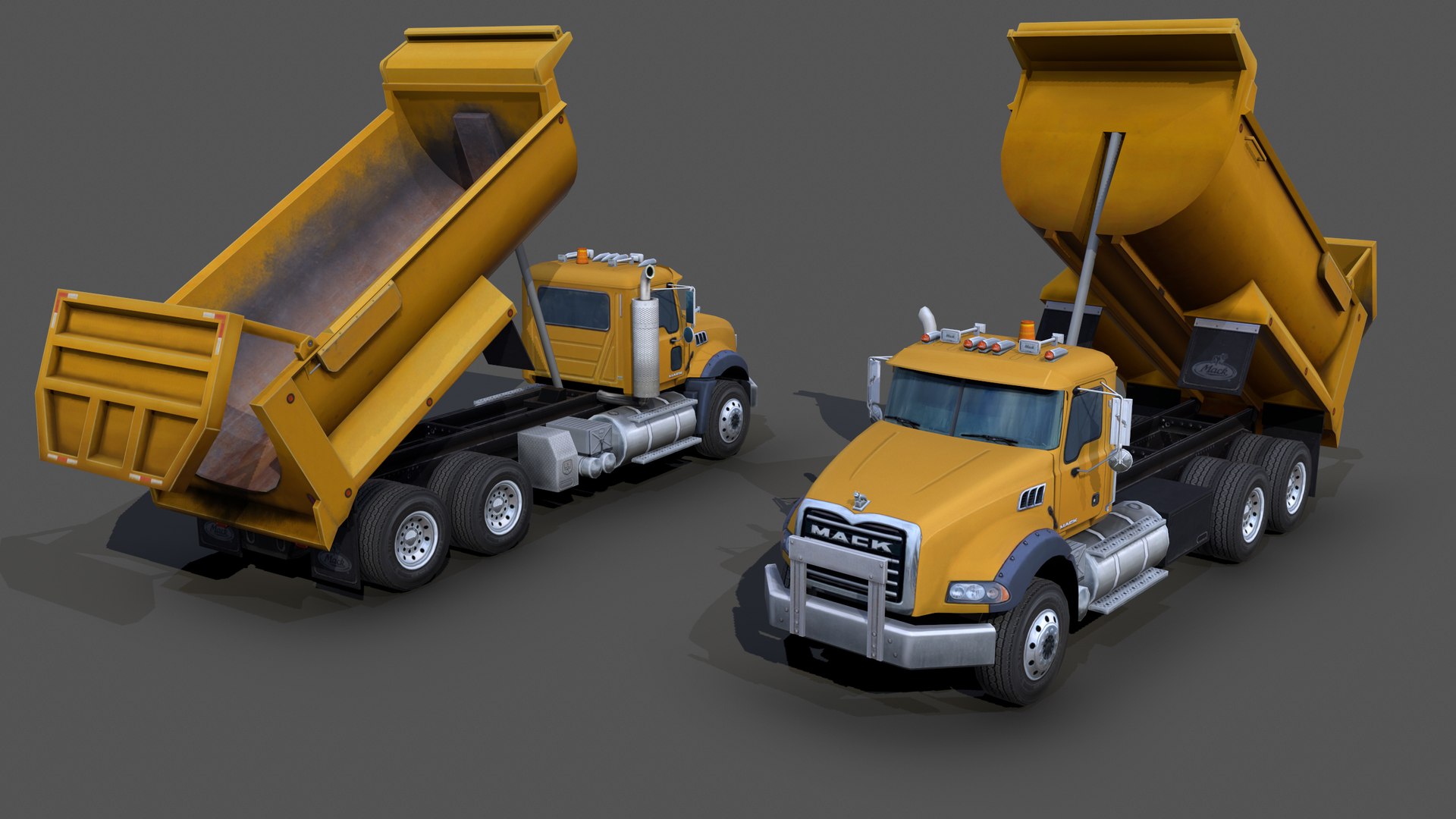3D Model Mack GRANITE CT713 Dump Truck S08 2006 - TurboSquid 1905349