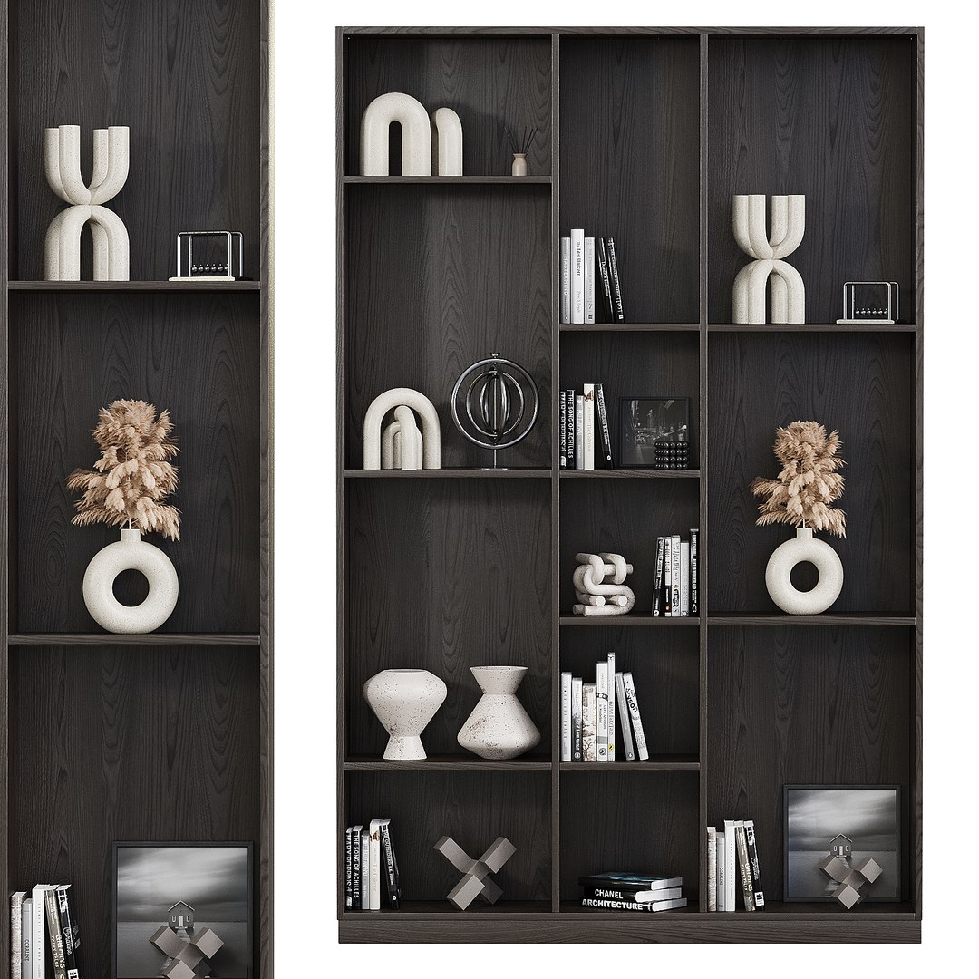 3D Model Bookcase 002 - TurboSquid 2202996