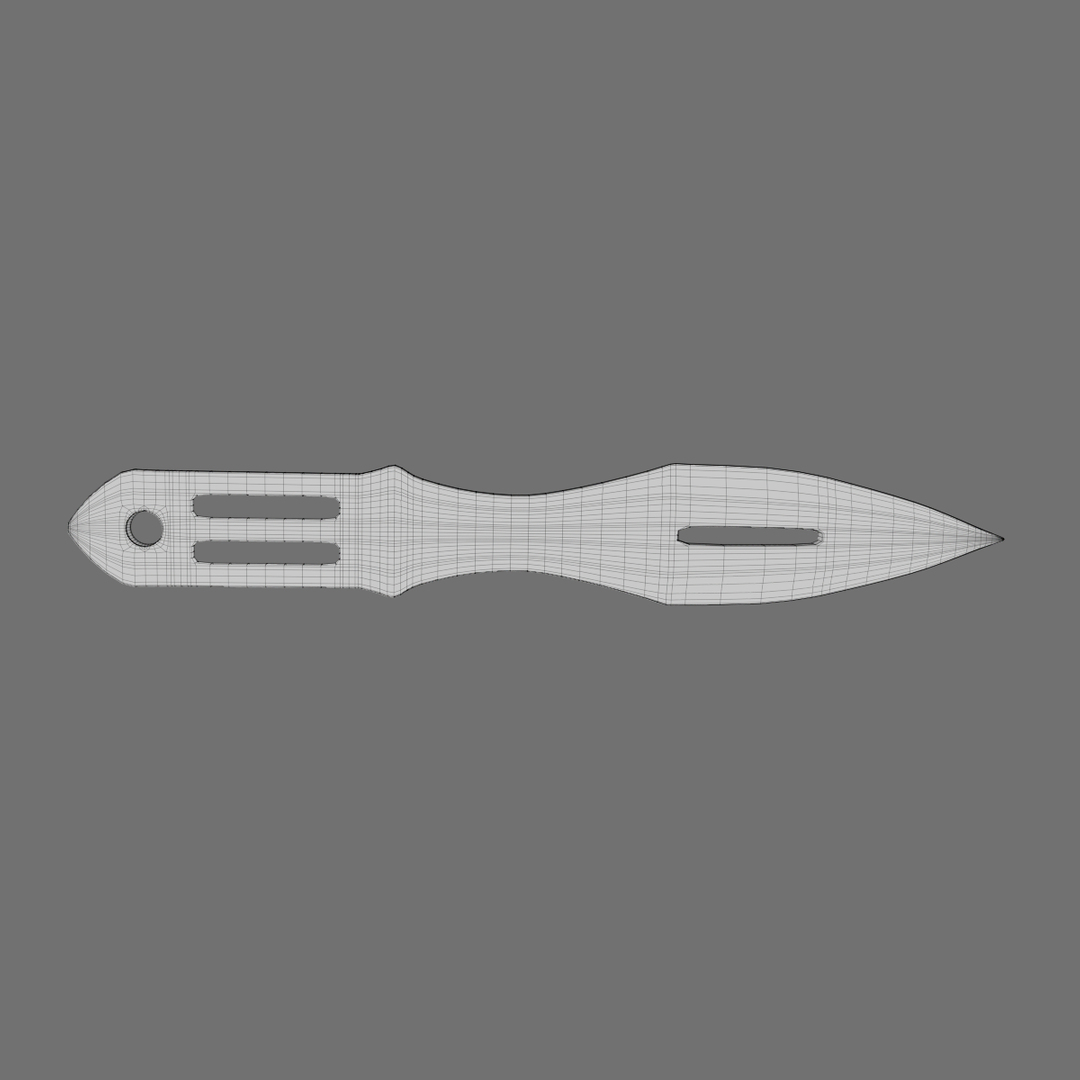3d model throwing knife