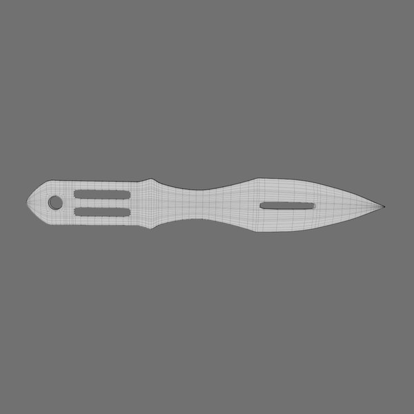 3d model throwing knife