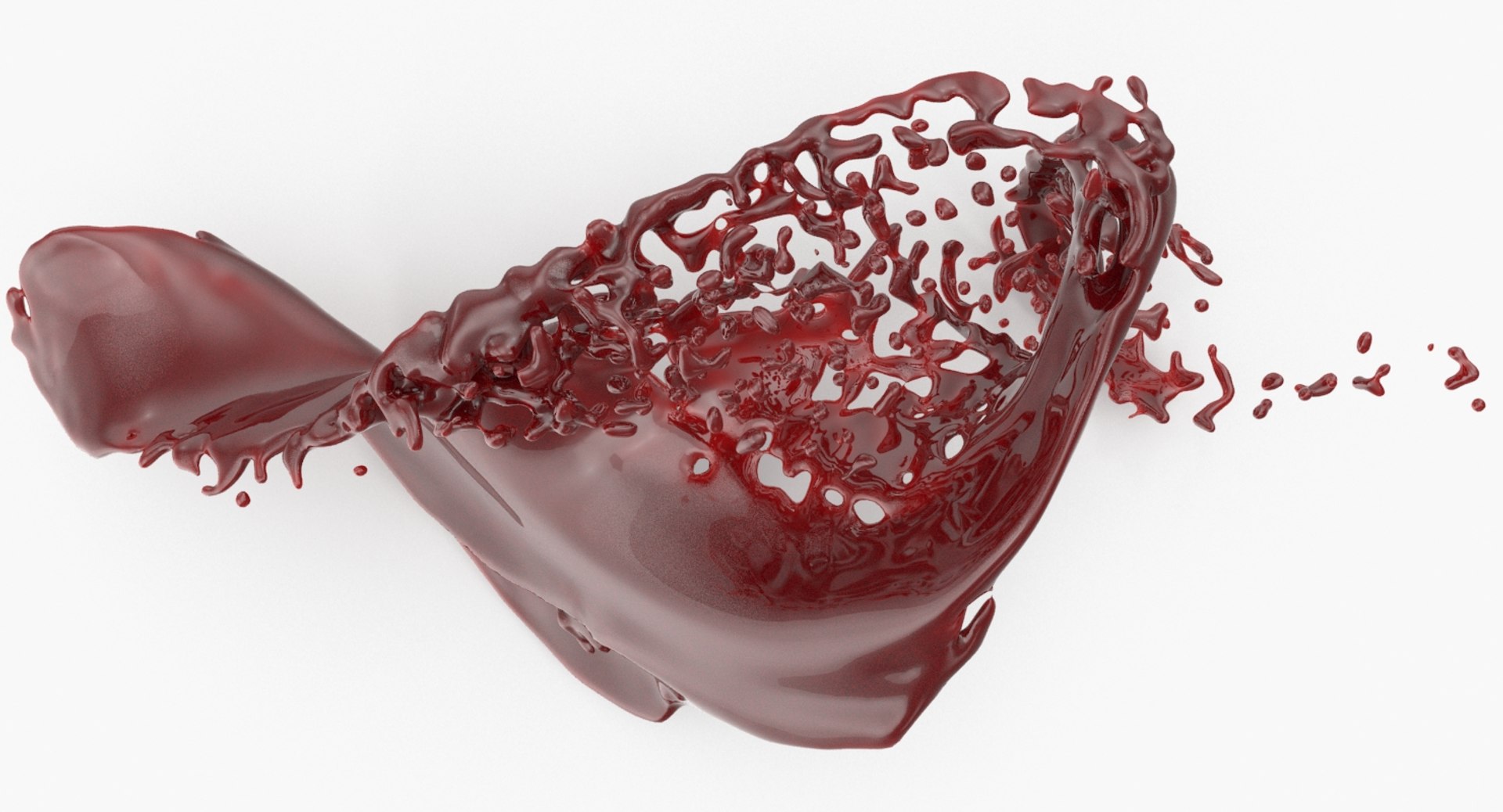 Realistic Blood Splash 3D Model - TurboSquid 1210182