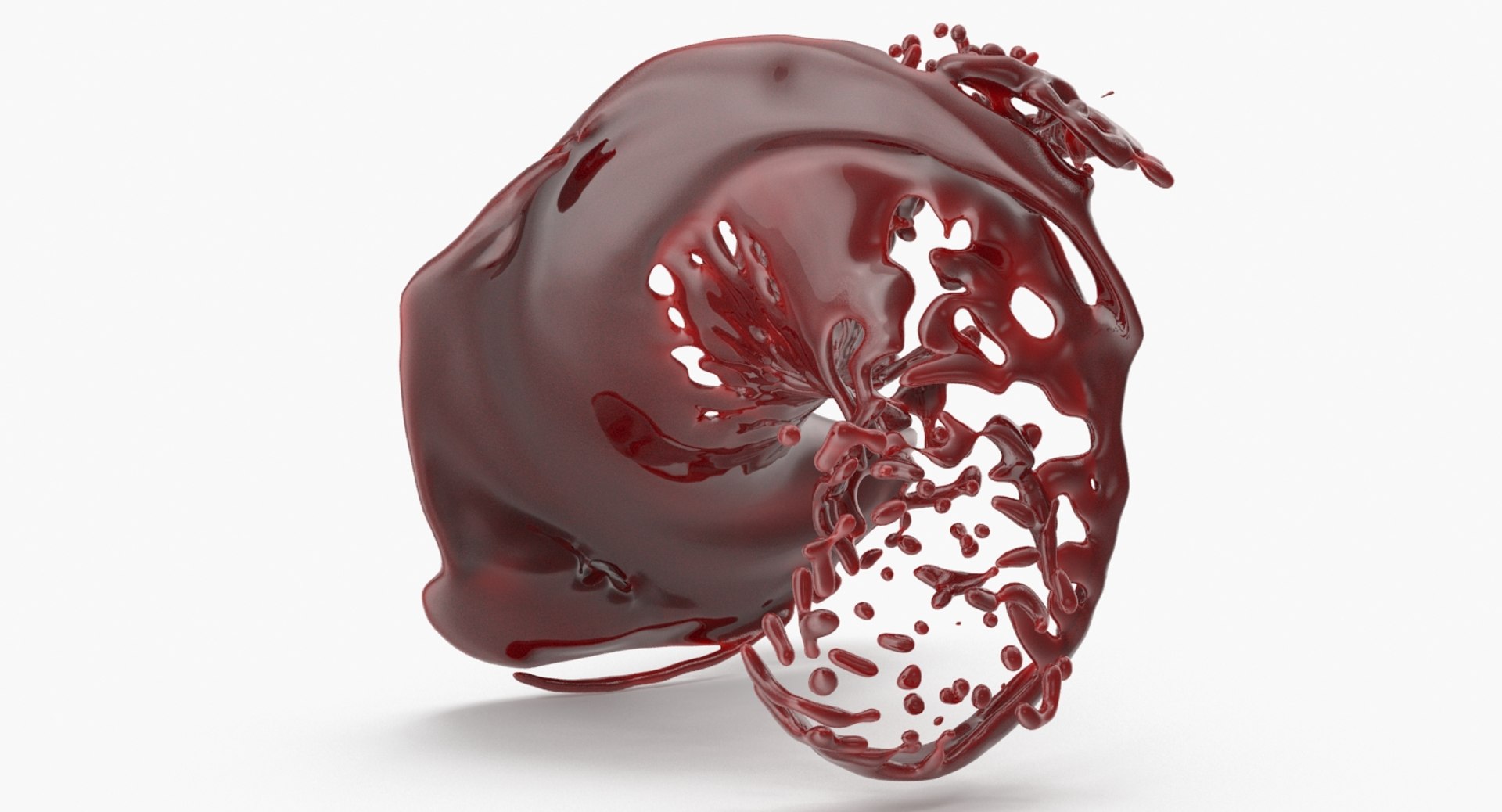 Realistic Blood Splash 3D Model - TurboSquid 1210182