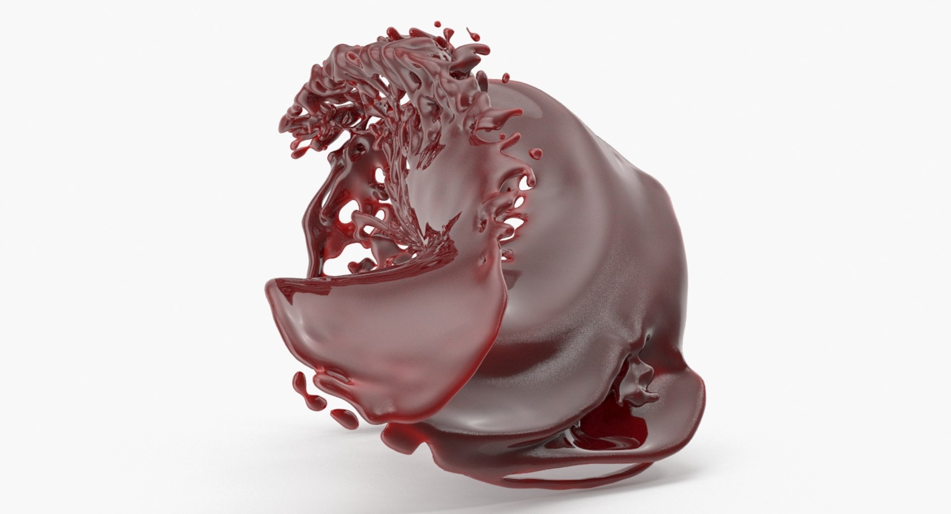 Realistic Blood Splash 3D Model - TurboSquid 1210182