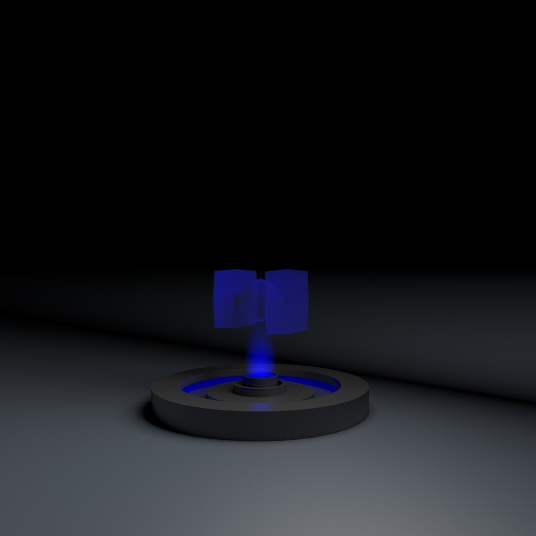 3D Projector Light Blue Model - TurboSquid 1165980