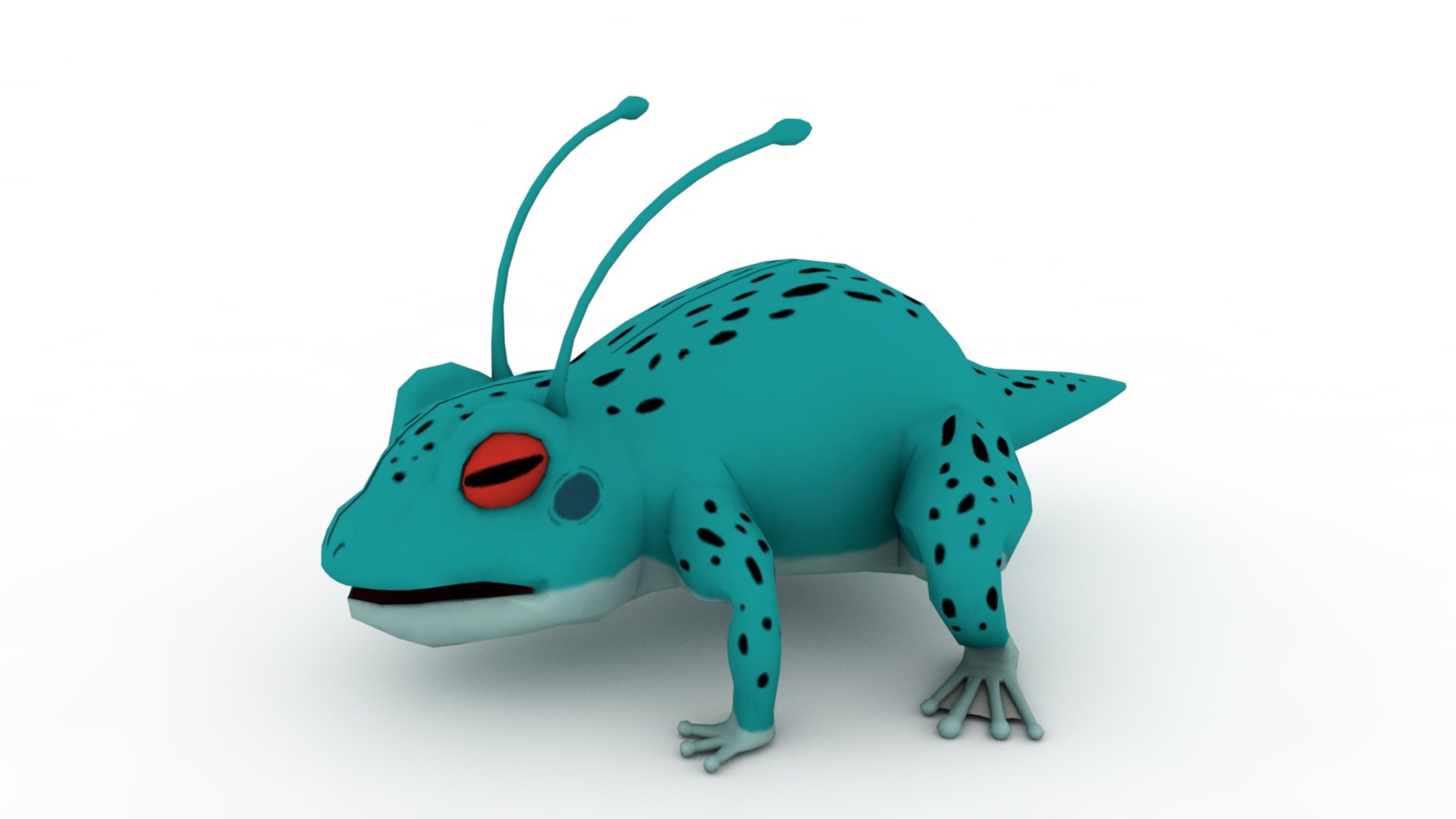 Cartoon Green Frog 3D - TurboSquid 1962248