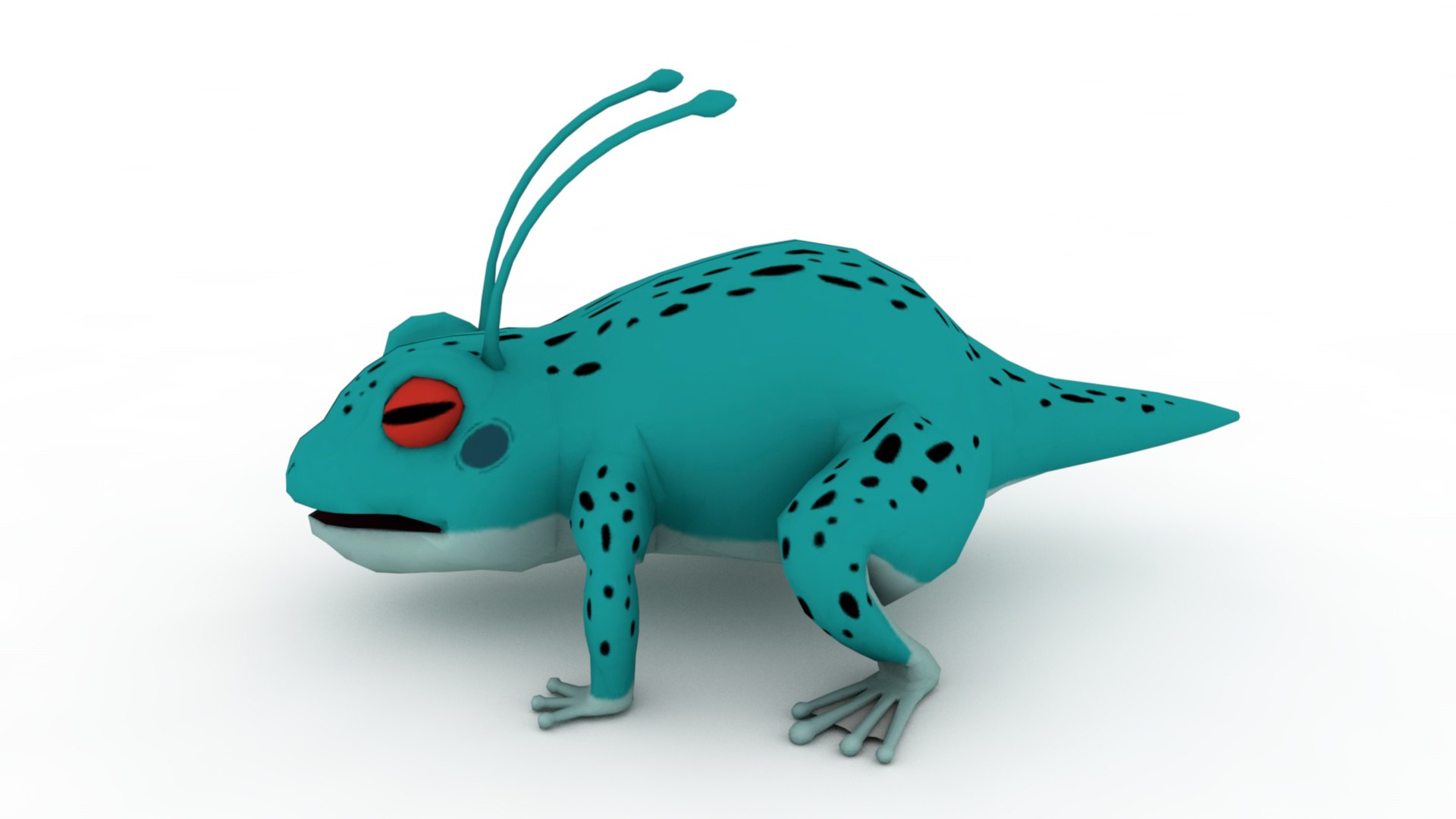 Cartoon Green Frog 3D - TurboSquid 1962248