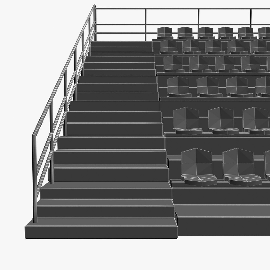 3ds Max Grandstand Tribune Stand