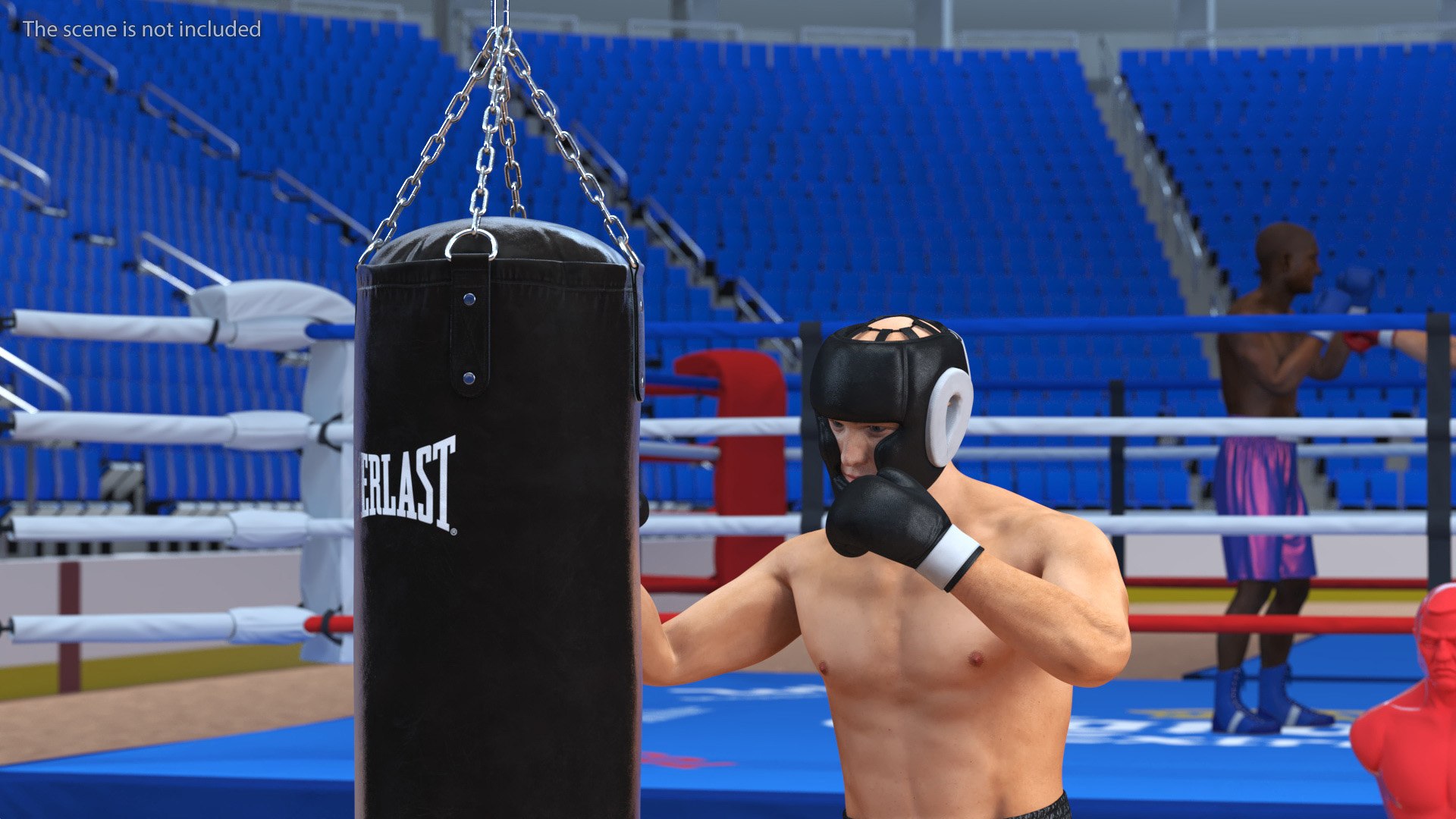 3D Model Boxer Training With Everlast Punching Bag Rigged - TurboSquid ...