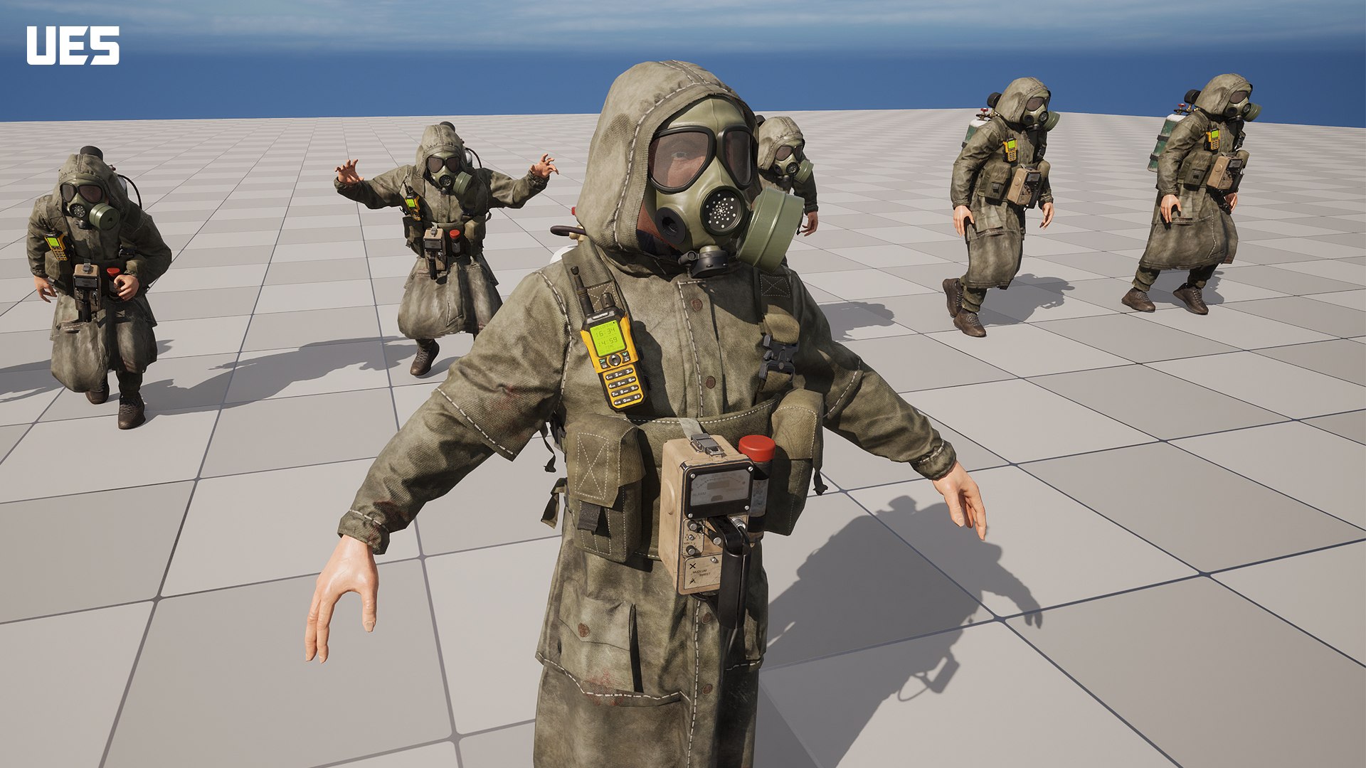 3D Model MODULAR POST APOCALYPTIC SURVIVOR GAME READY 3D CHARACTER Low ...