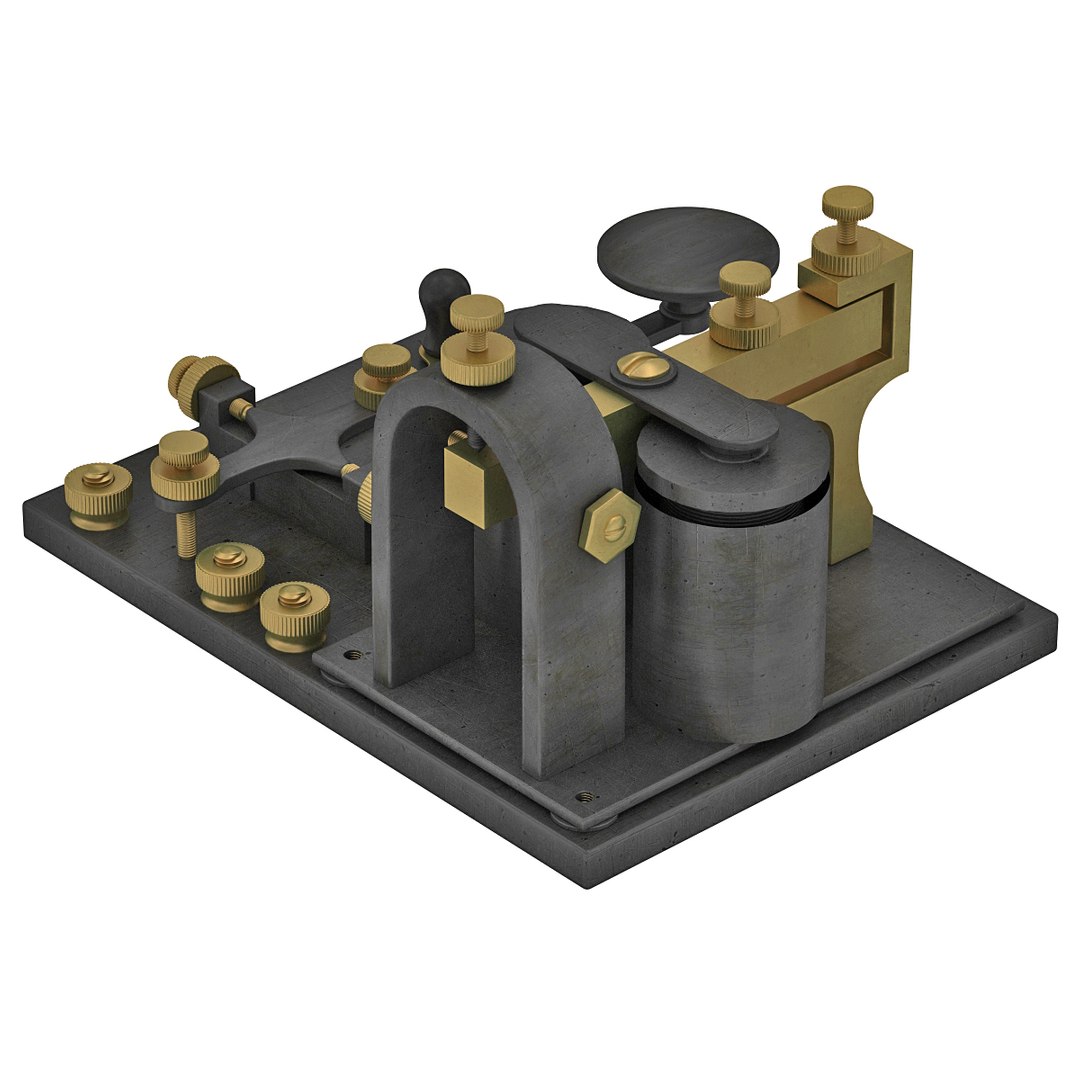 telegraph key 3d max