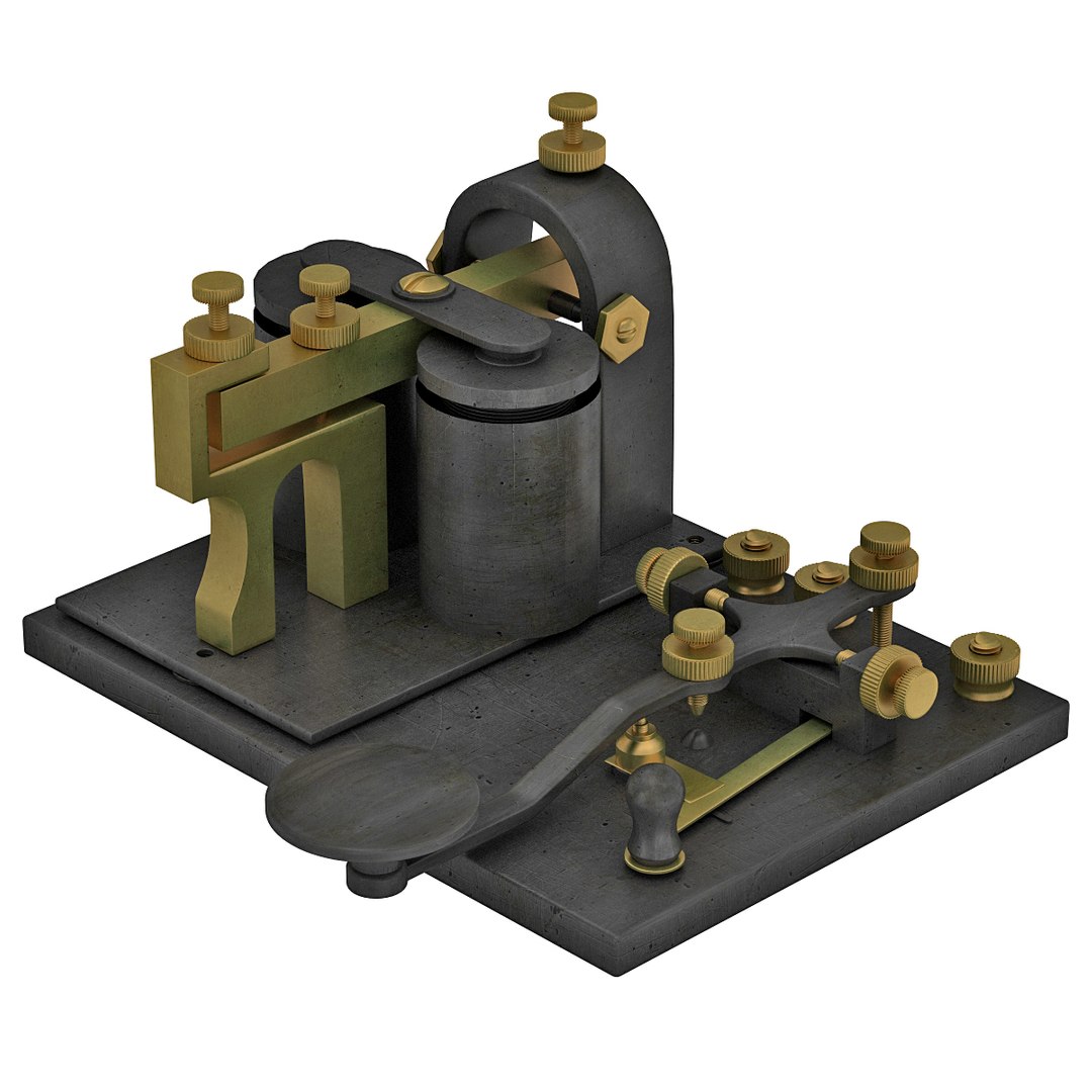 telegraph key 3d max