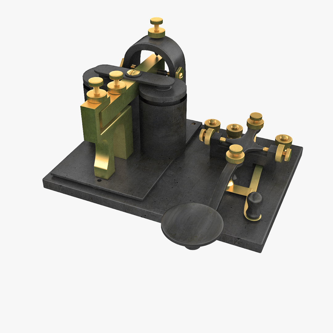 telegraph key 3d max