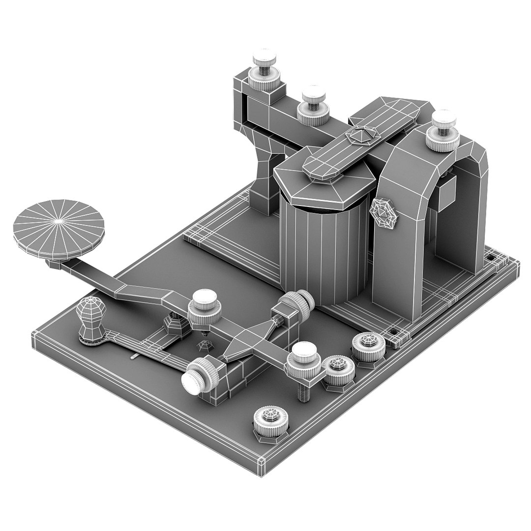 telegraph key 3d max